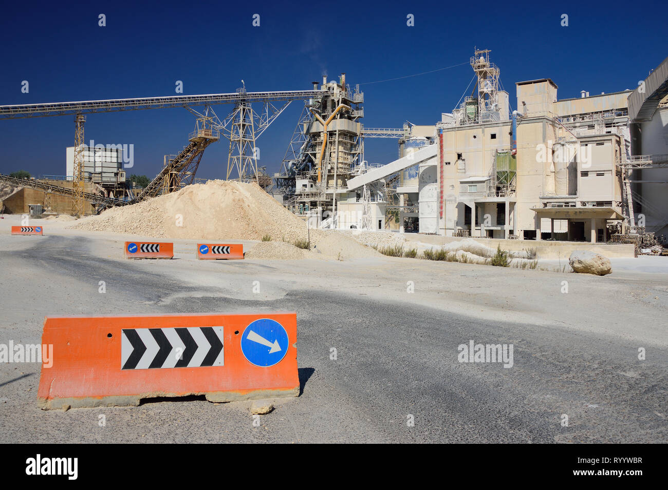 Huge quarry zone in Northern Israel Stock Photo - Alamy