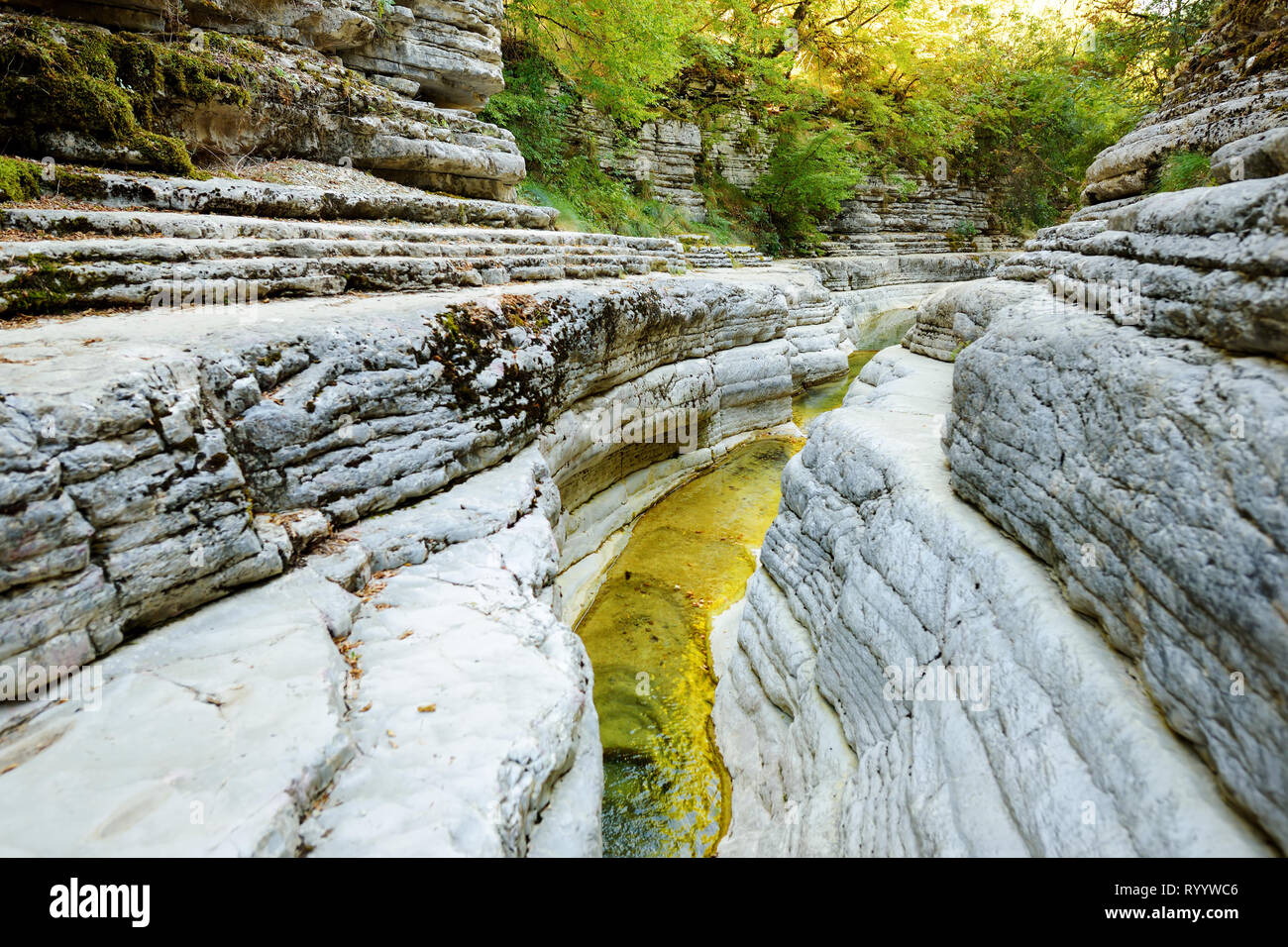 Papingo Rock Pools, also called ovires, natural green water pools ...