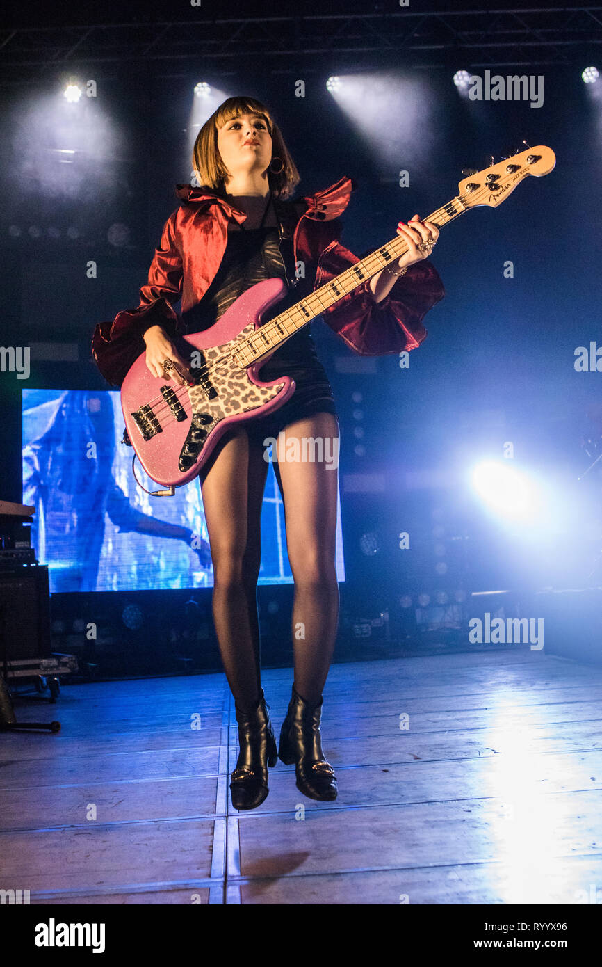 Fontaneto d'Agogna, Italy. 15th Mar, 2019. The Italian pop-rock band ...