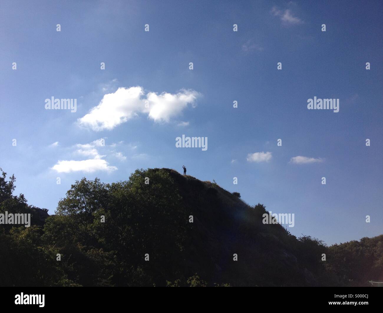 Boy on a hill hi-res stock photography and images - Alamy