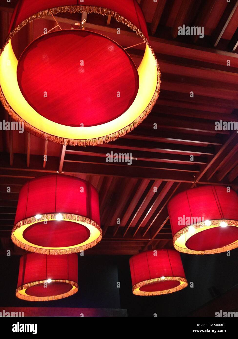 Red lightshades hi-res stock photography and images - Alamy