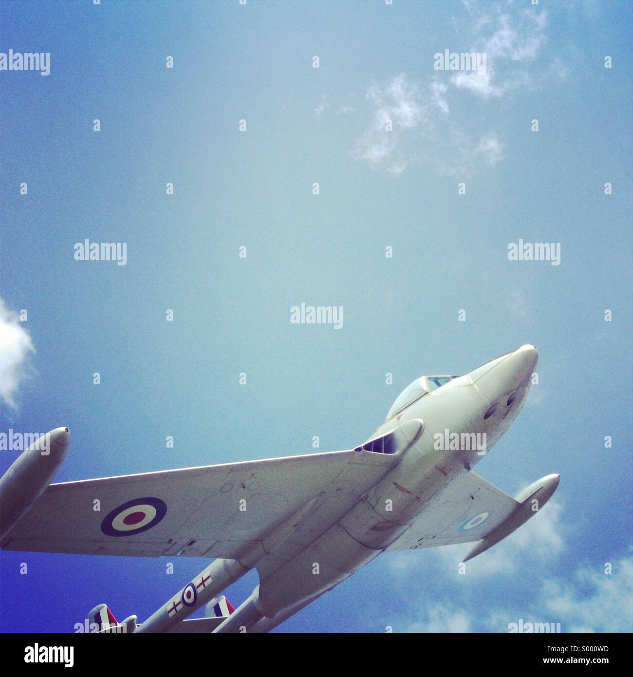 DH venom aeroplane at grove airfield, Wantage, Oxfordshire UK Stock ...