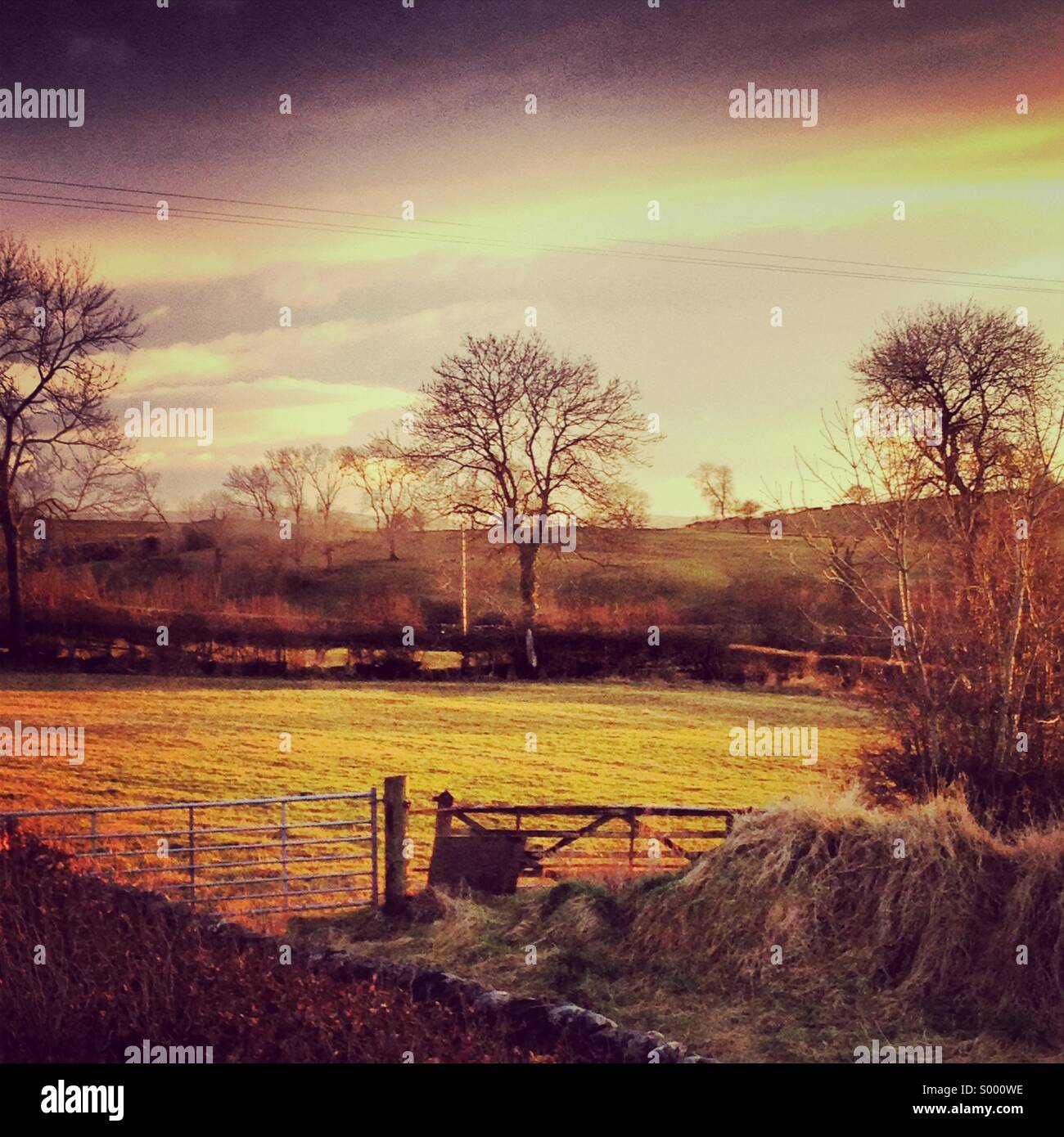 Sunrise in Yorkshire, England, UK Stock Photo - Alamy