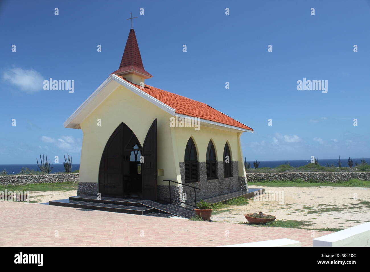 A small church in Aruba Stock Photo - Alamy