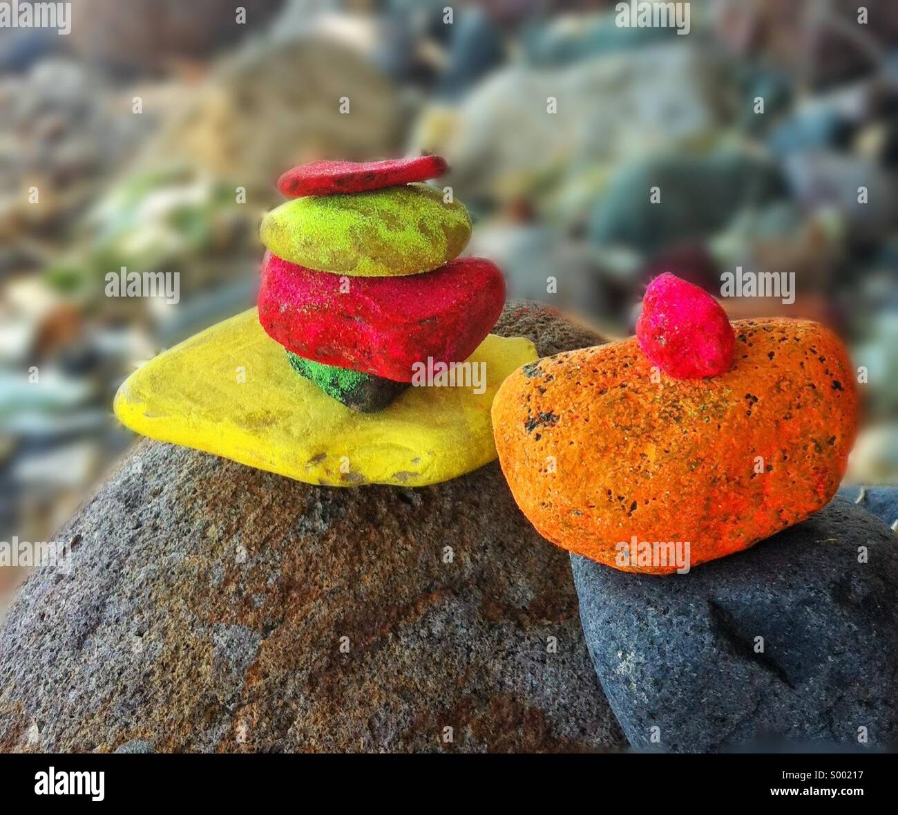 Coloured rock stack hi-res stock photography and images - Alamy