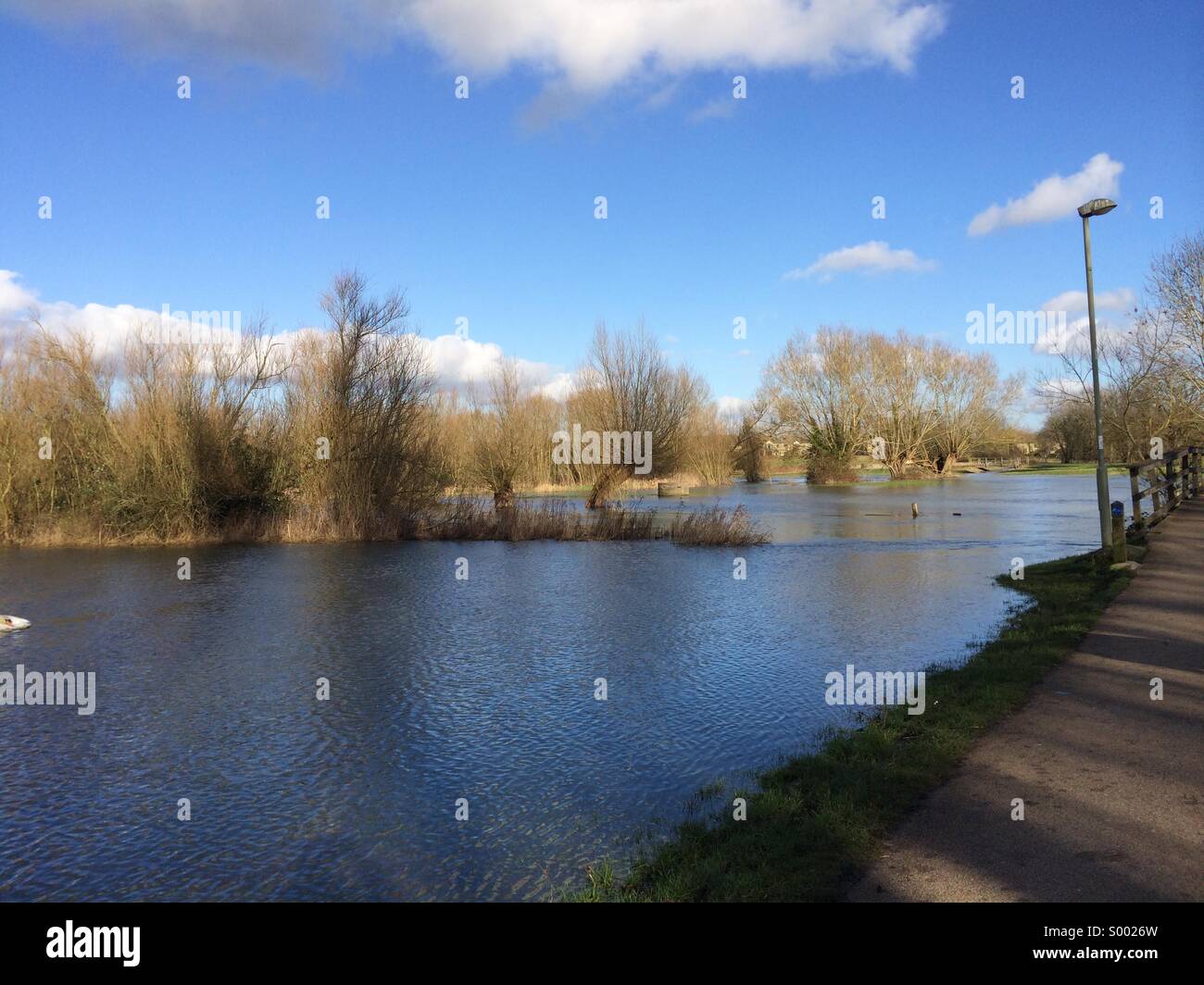 Flooding in Witney Stock Photo - Alamy