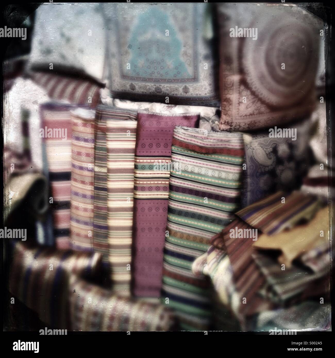 Rugs for sale at the bazaar in the old city east Jerusalem Israel Stock ...
