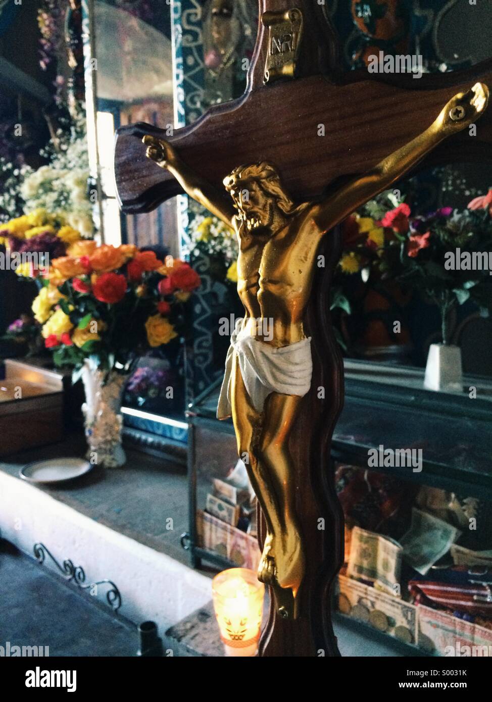 Statue of Jesus in a Catholic Church, Guatemala Stock Photo - Alamy