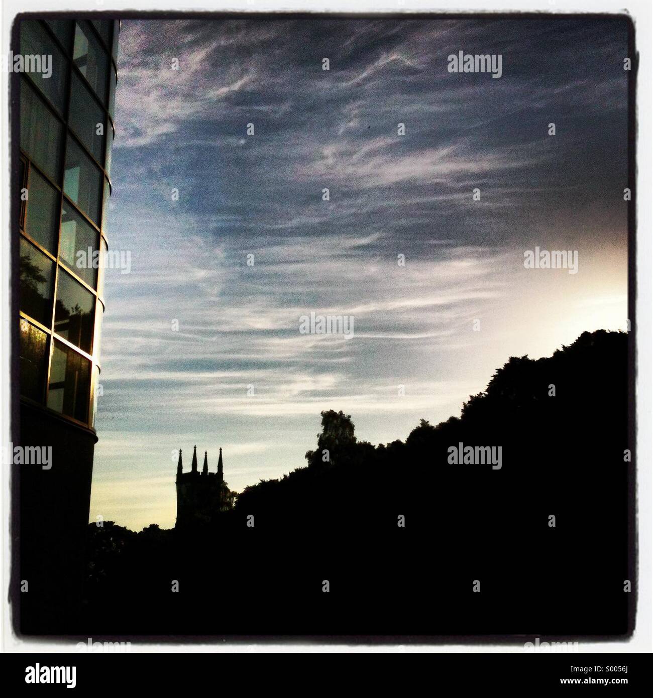 Edinburgh skyline early morning Stock Photo - Alamy