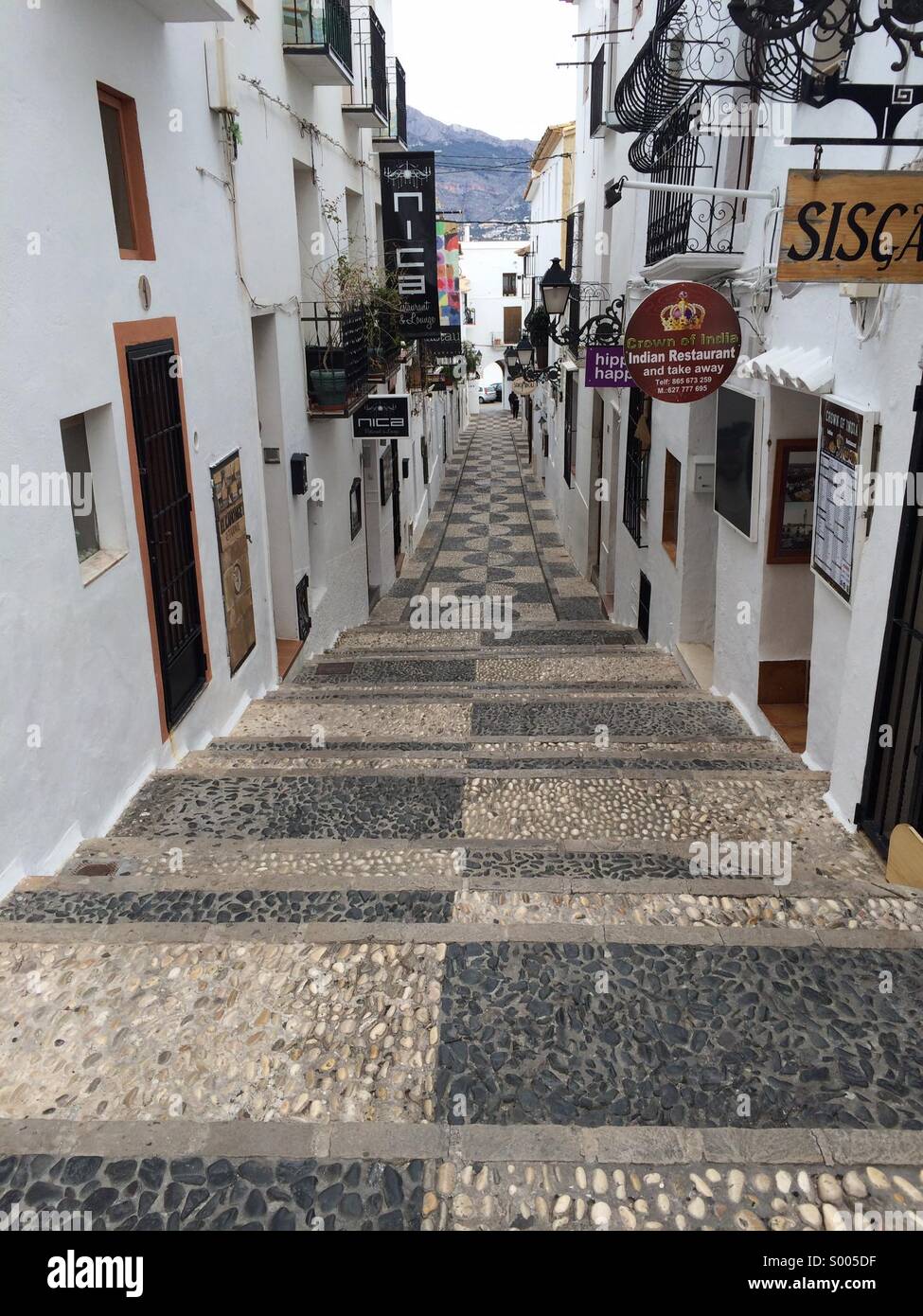 Altea street bars restaurant hi-res stock photography and images - Alamy