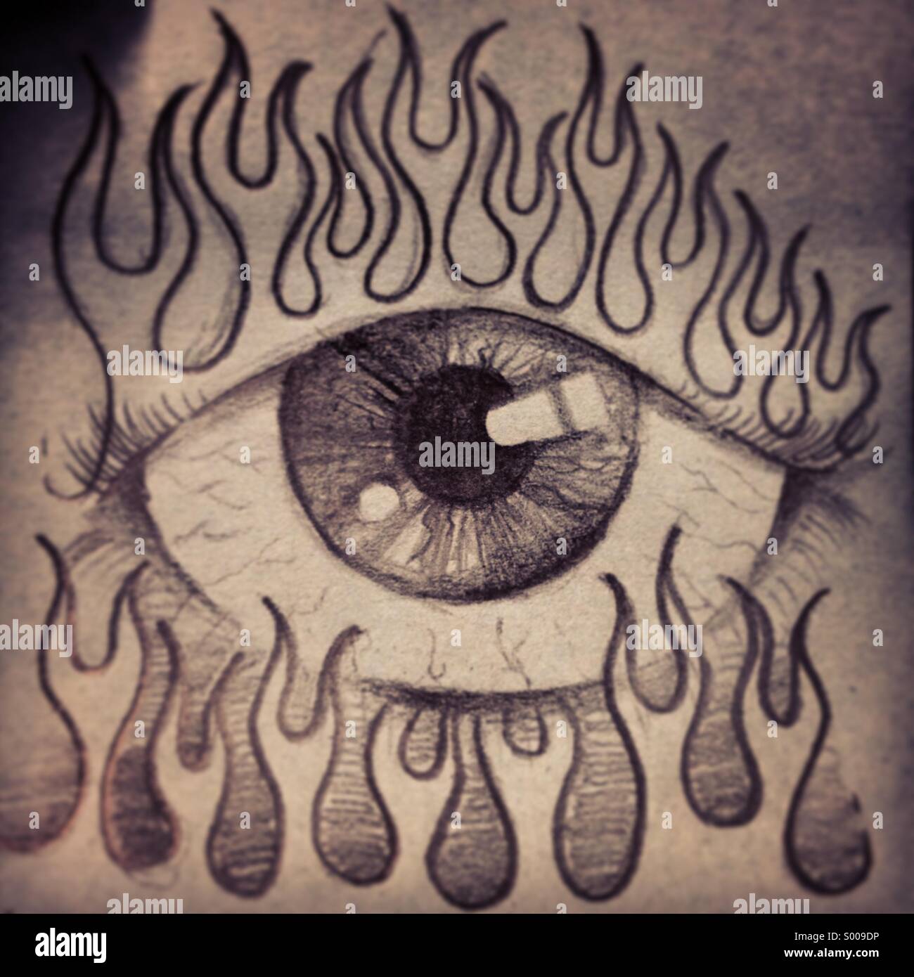 Drawing fire hi-res stock photography and images - Alamy