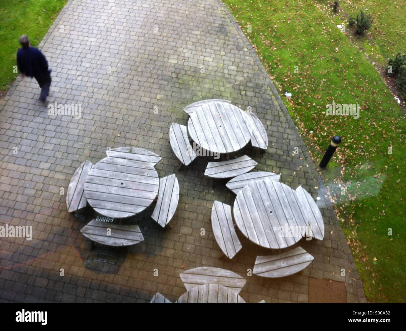 Tables from above Stock Photo - Alamy