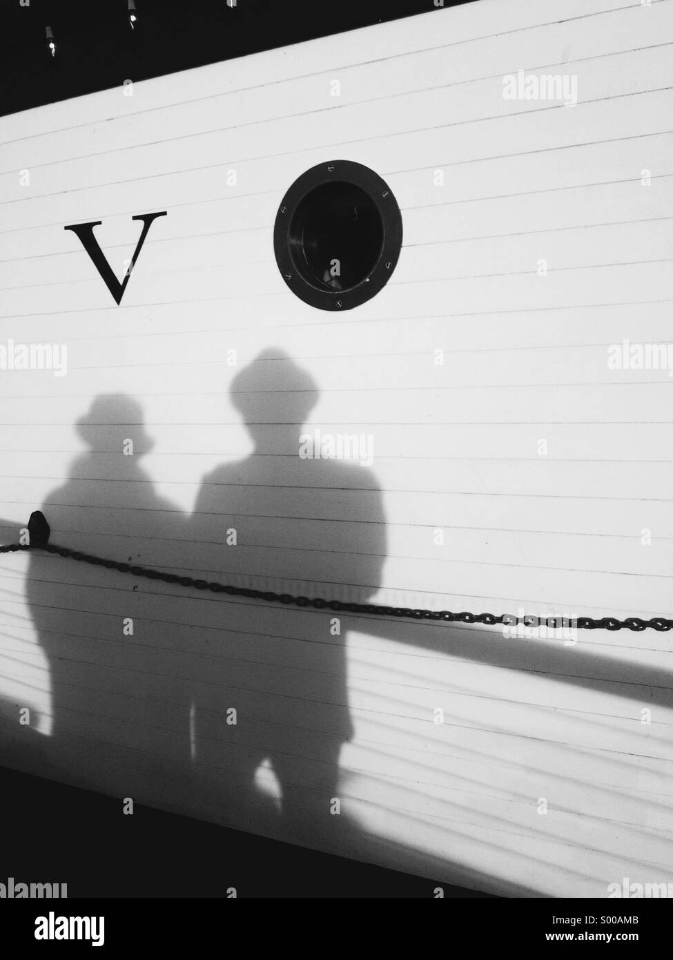 Boat shadow Black and White Stock Photos & Images - Alamy