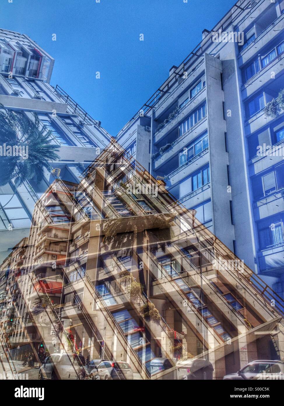 Architecture with double exposure hi-res stock photography and images ...