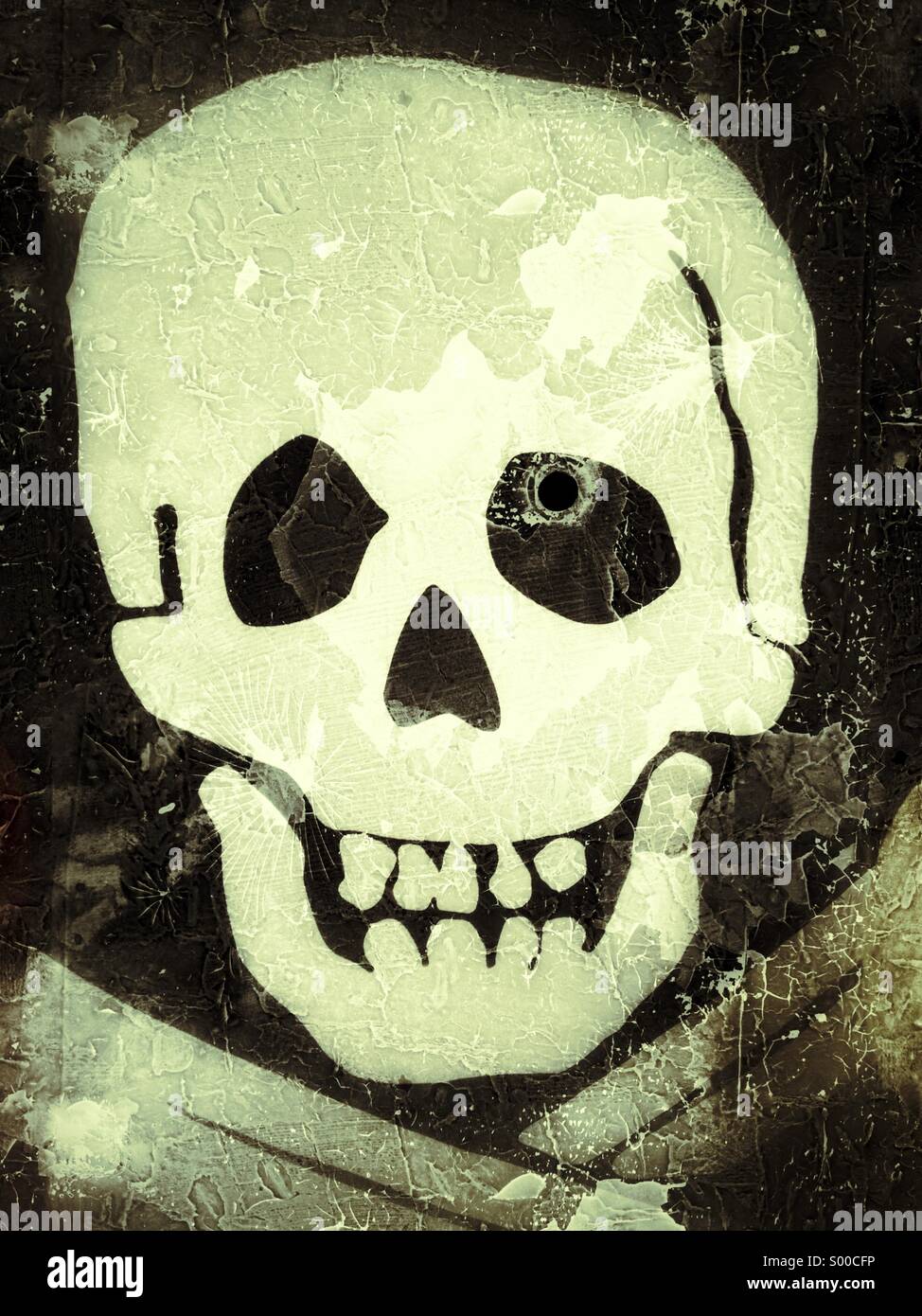 Skull grunge hi-res stock photography and images - Alamy