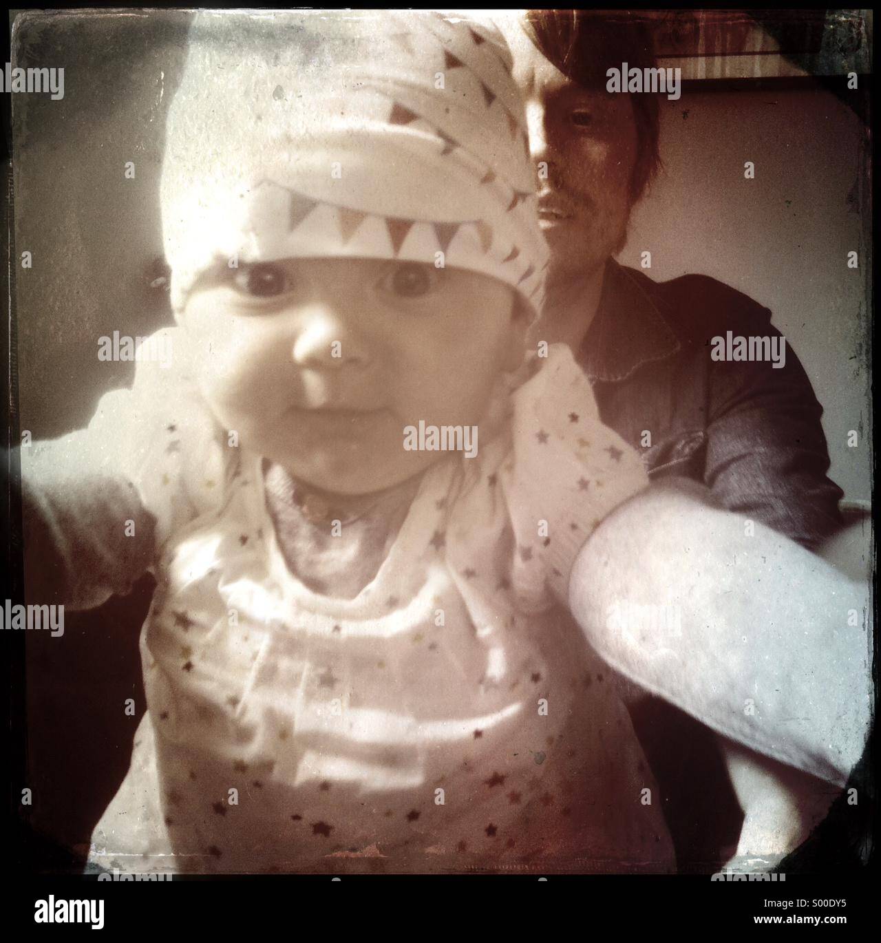 Baby Ruby and her dad Stock Photo - Alamy