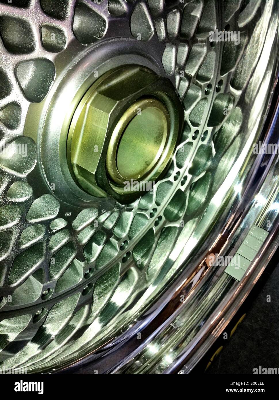 Alloy wheel detail Stock Photo - Alamy