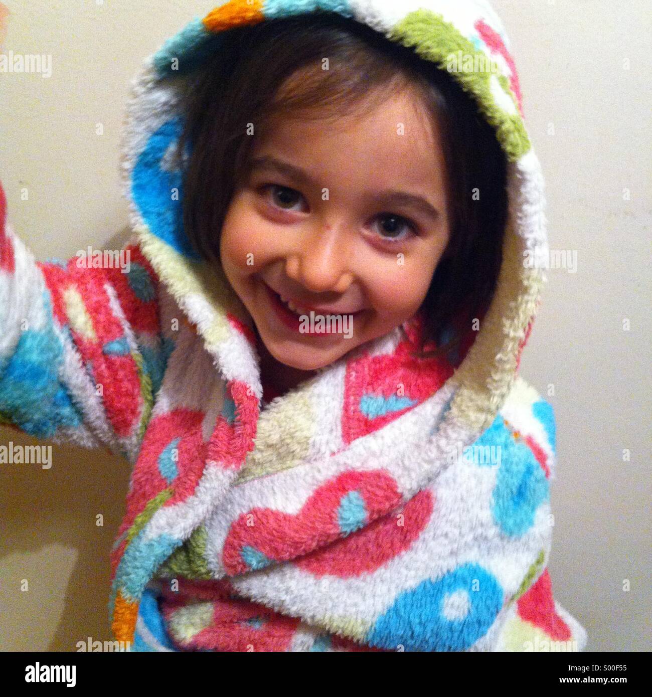 Girl in dressing gown hi-res stock photography and images - Alamy