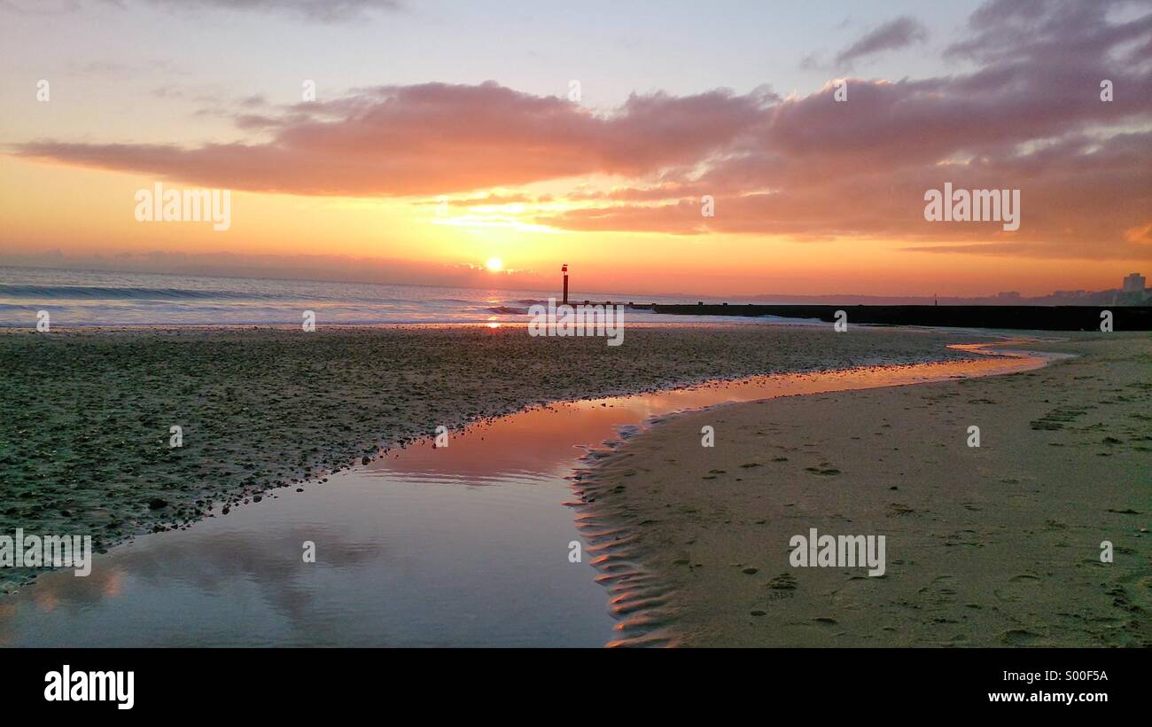 Sunset bournemouth beach hi-res stock photography and images - Alamy