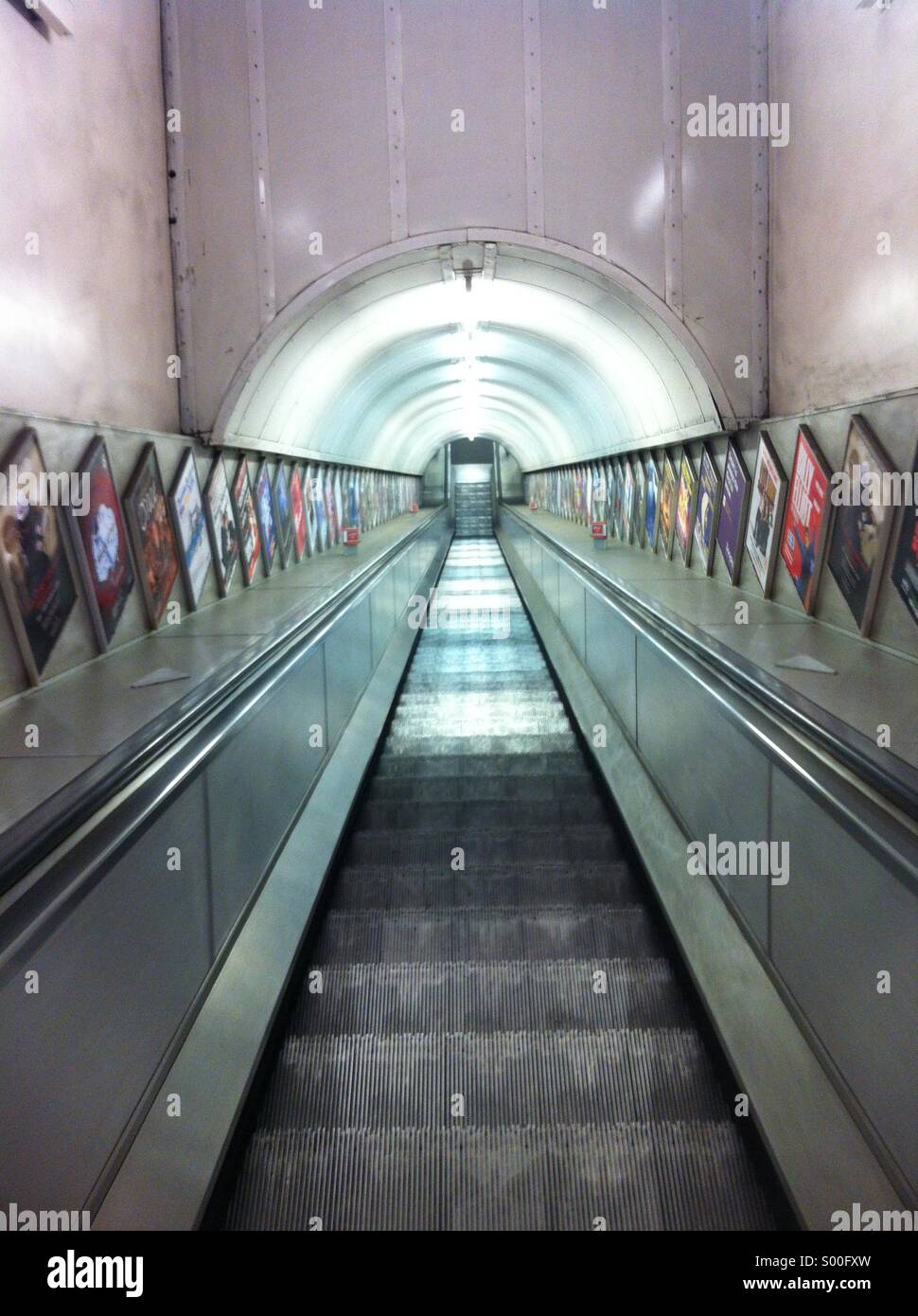 Underground escalator hi-res stock photography and images - Alamy