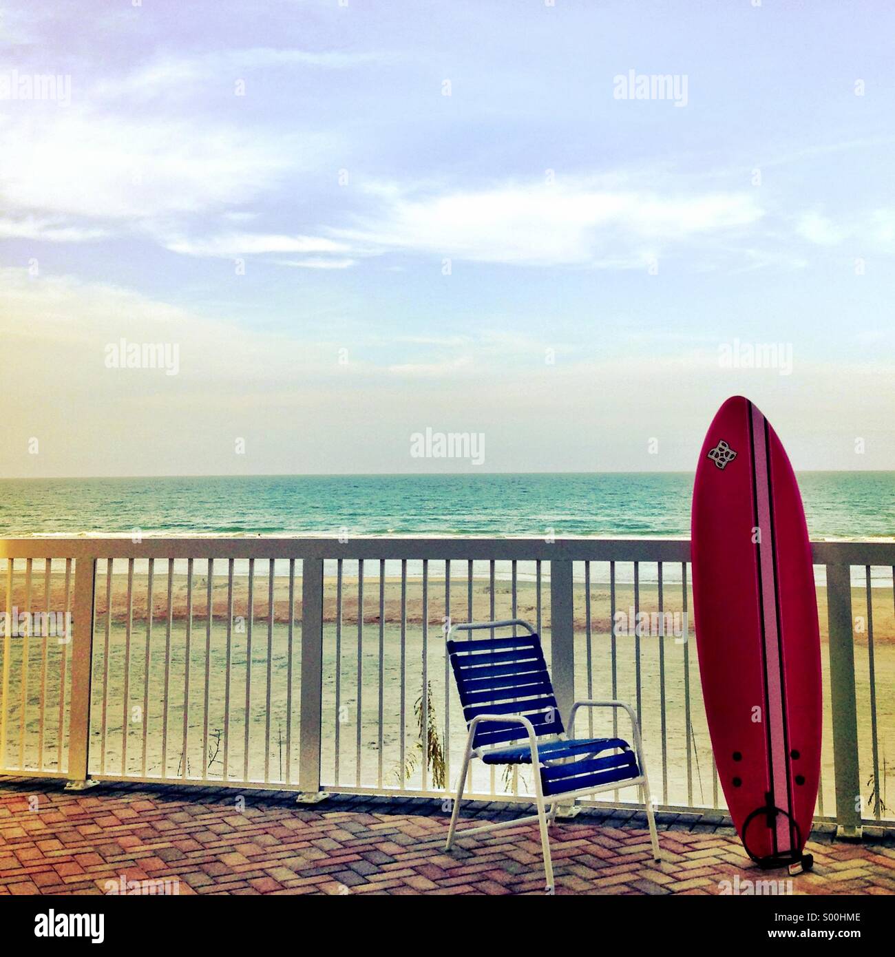 Surfboard at the beach Stock Photo - Alamy
