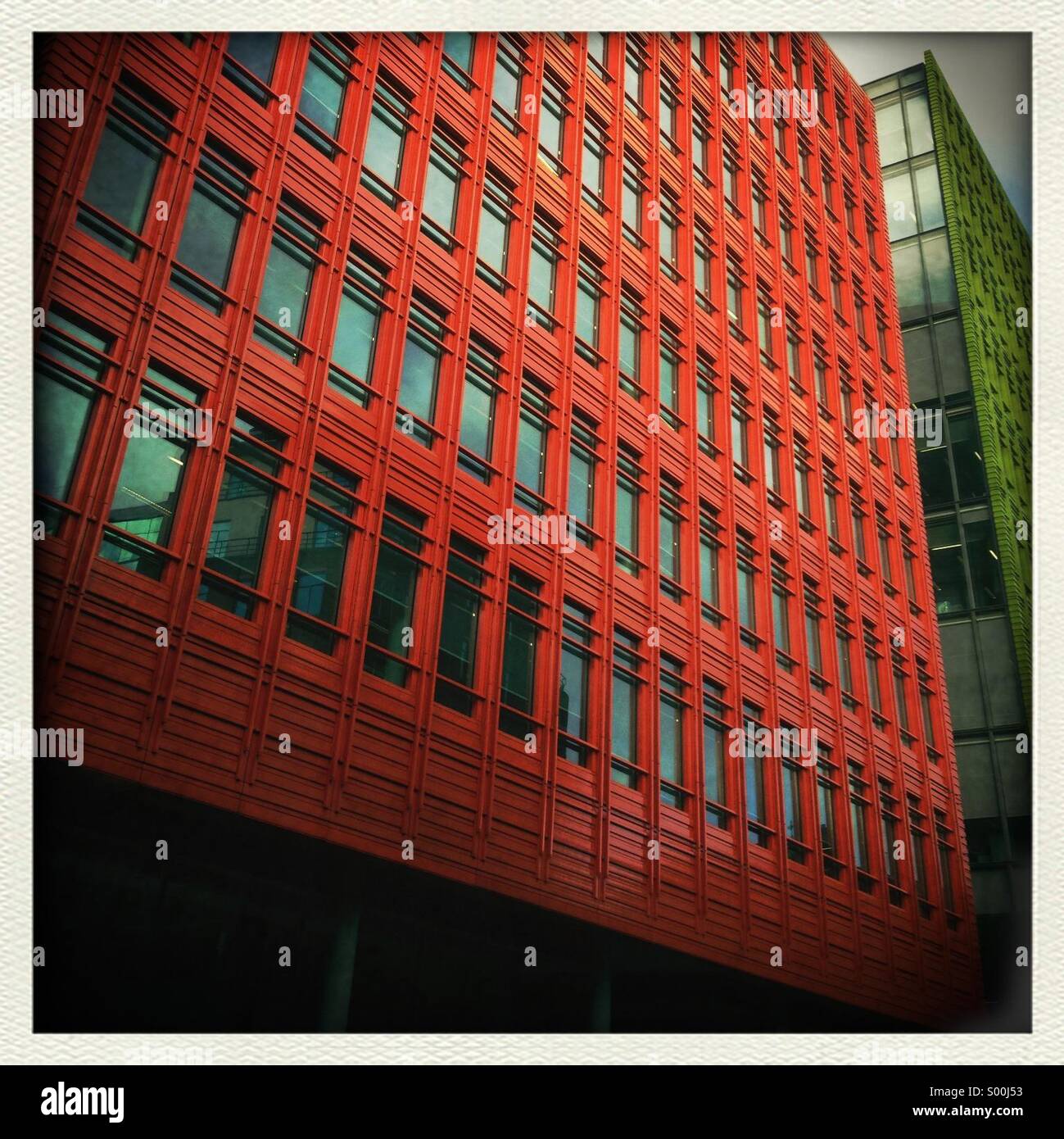Orange building of Central st Giles in London Stock Photo - Alamy