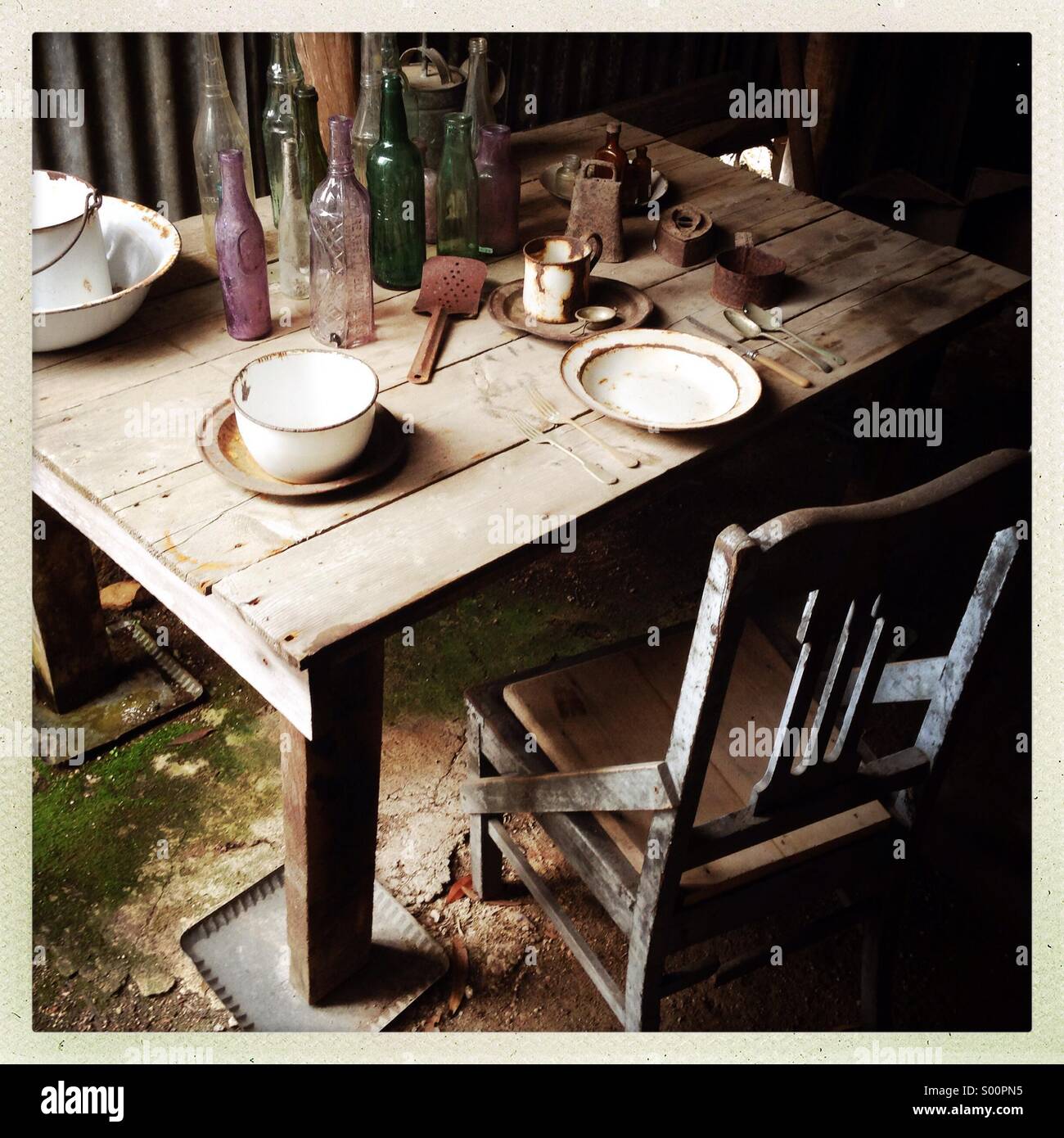 Old mining hut Stock Photo - Alamy