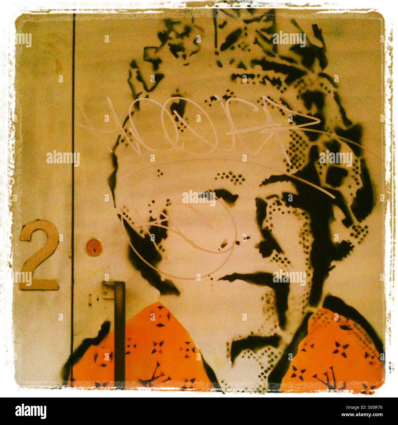 Queen elizabeth graffiti hi-res stock photography and images - Alamy