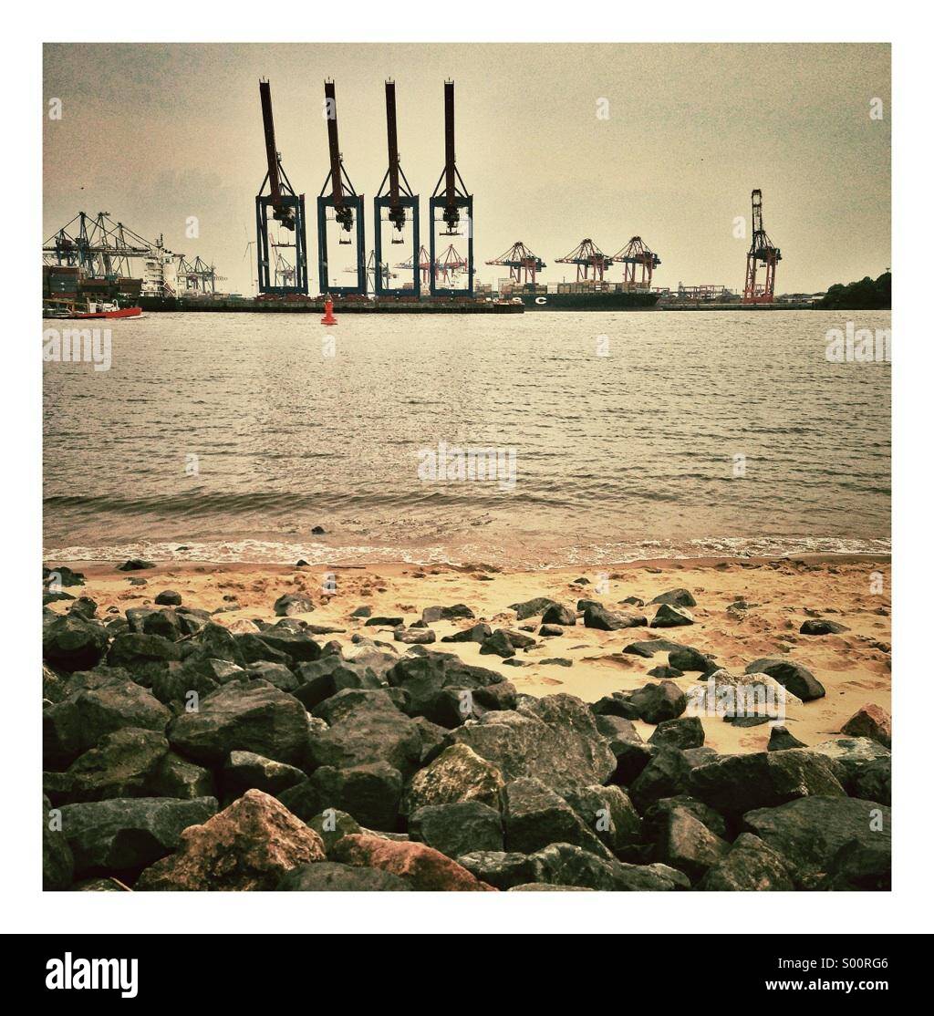 Hamburg Port Germany Stock Photo - Alamy