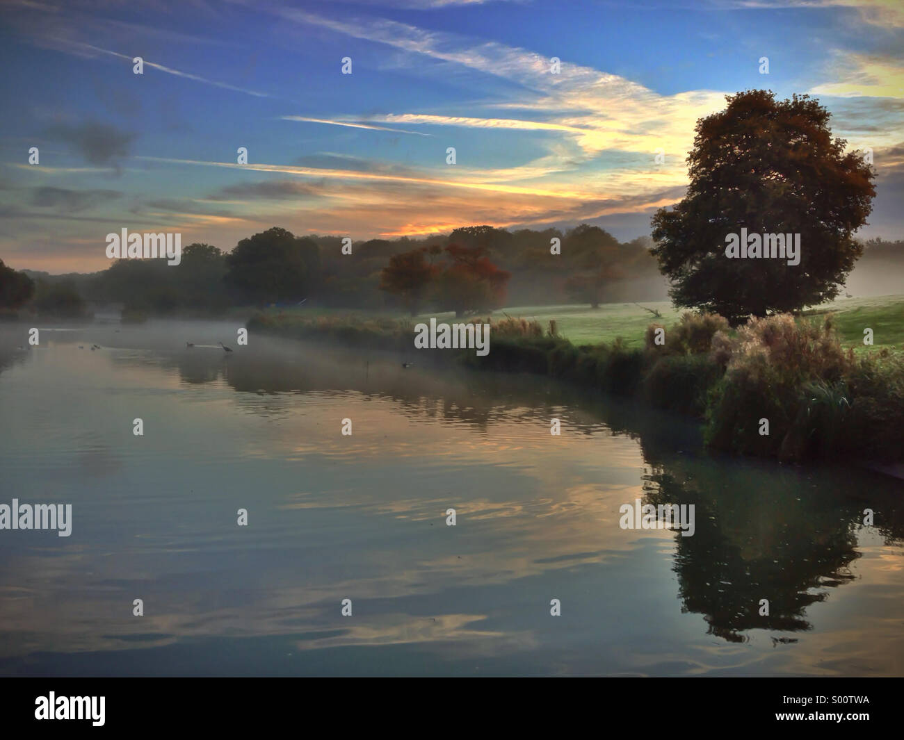 Misty autumn weather hi-res stock photography and images - Alamy