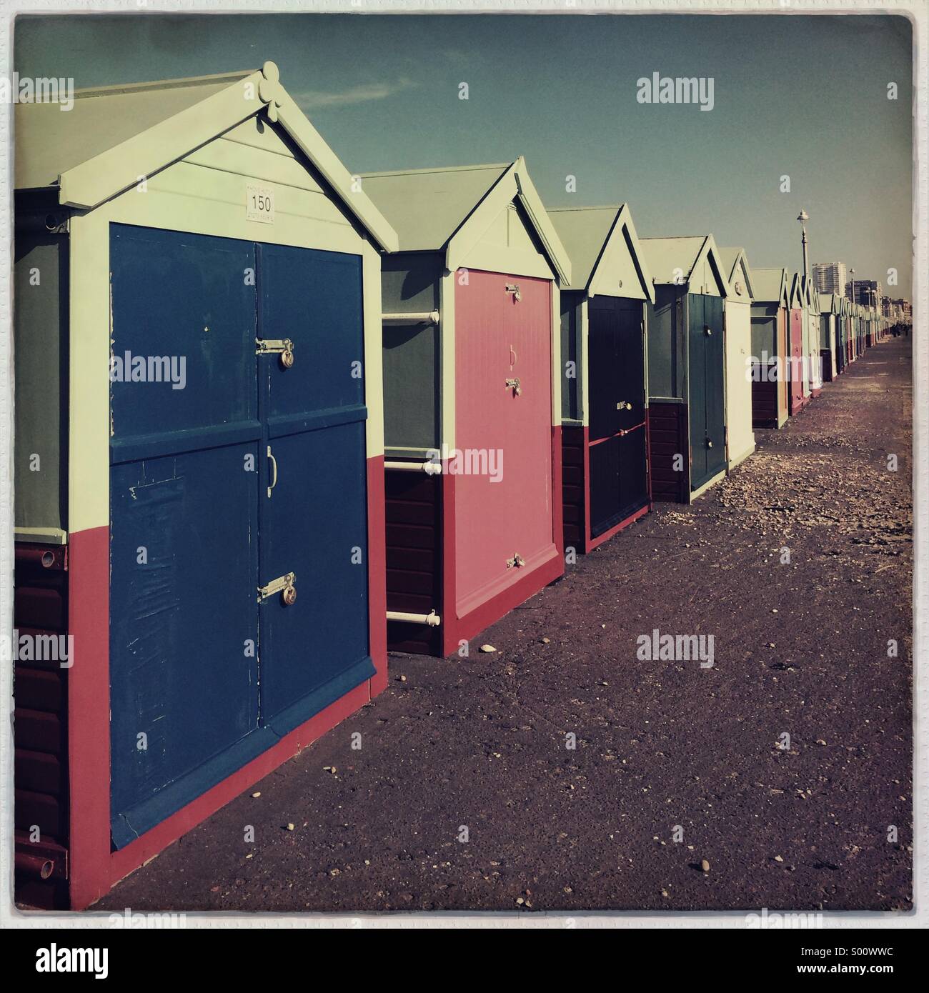 Beach Huts, Brighton, England Stock Photo - Alamy