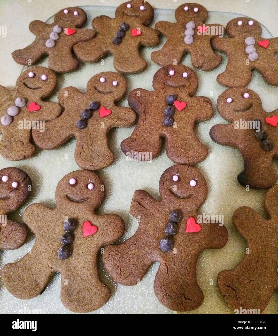 Chocolate gingerbread men hi-res stock photography and images - Alamy