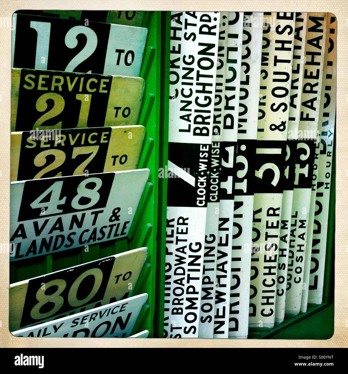 Bus numbers hi-res stock photography and images - Alamy