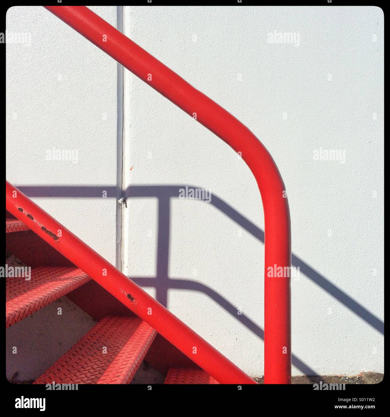 Red handrail hi-res stock photography and images - Alamy