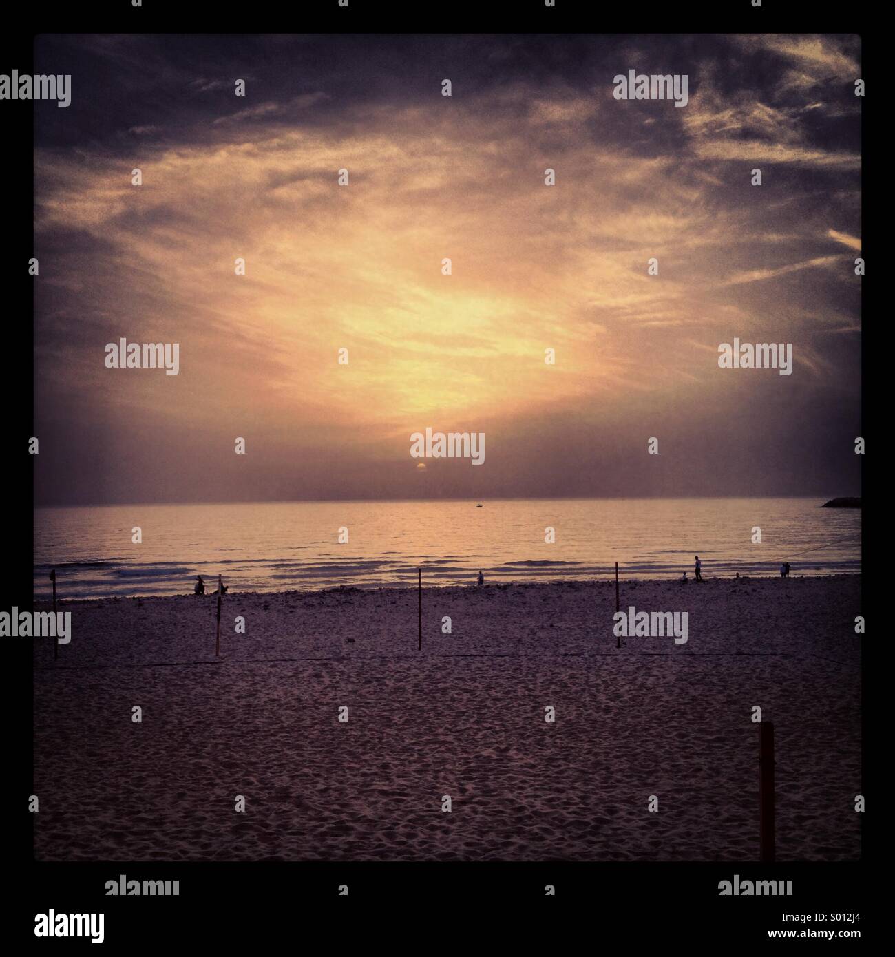 Magical sunset on the seashore of Ramlet el bayda , Beirut - Lebanon ...