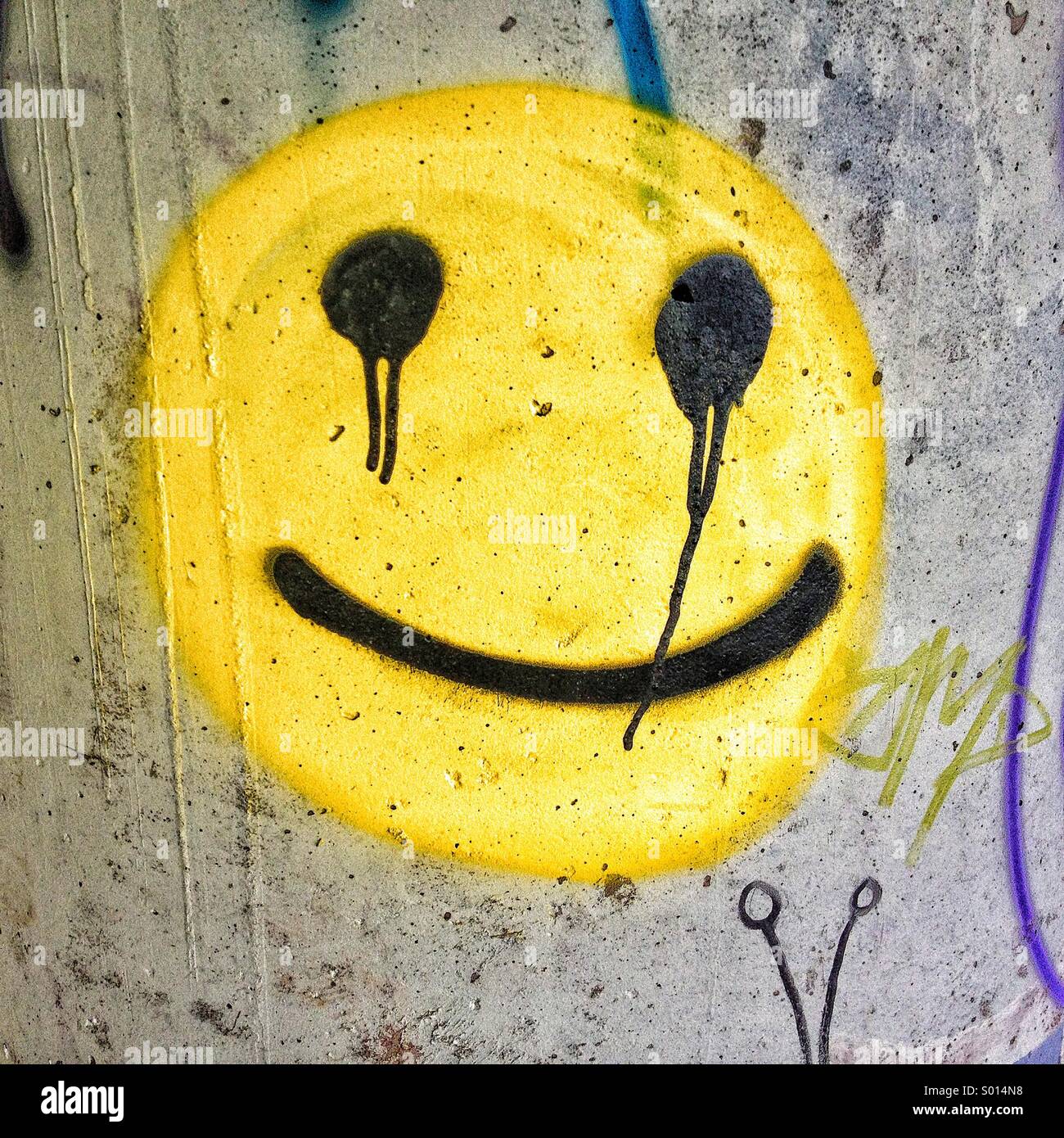 Spray Paint Smiley Face