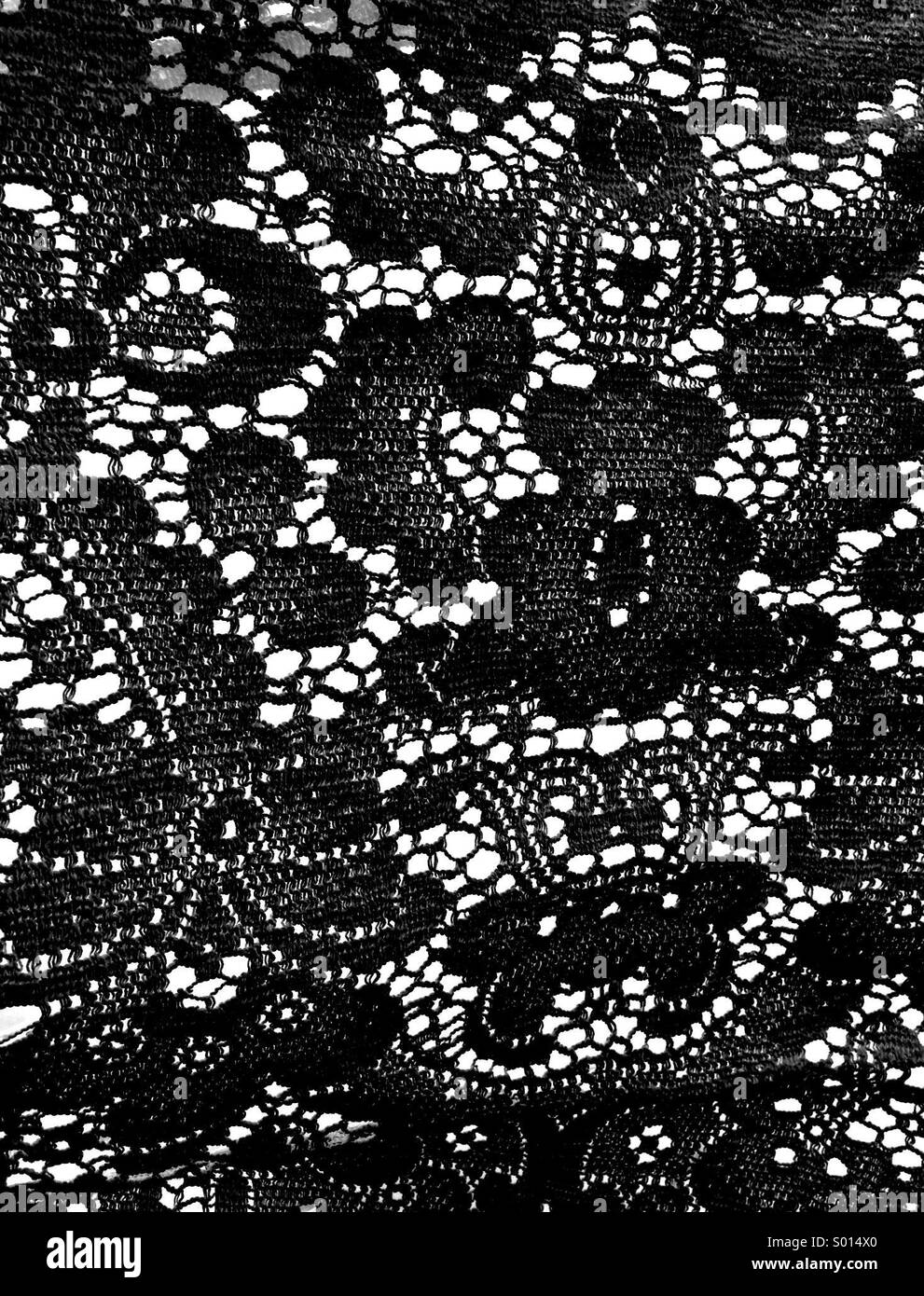 Pattern black lace fabric floral hi-res stock photography and images ...