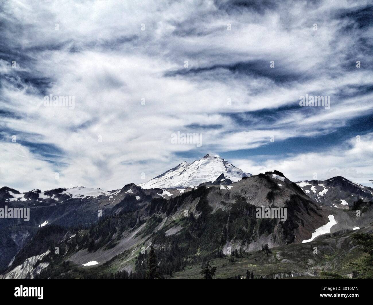 Mighty Mount Baker Stock Photo - Alamy