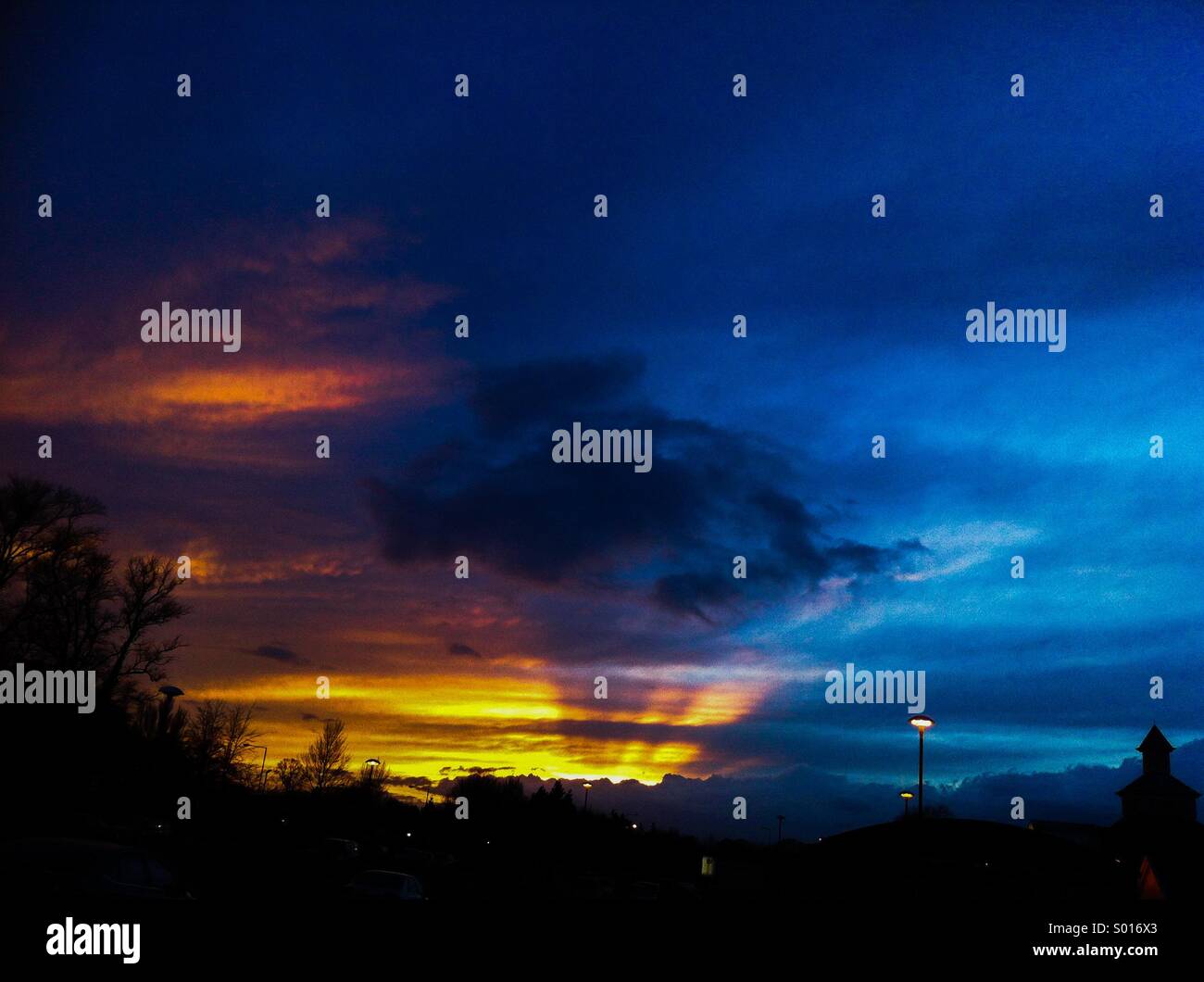 Sunset near Lowestoft Stock Photo - Alamy