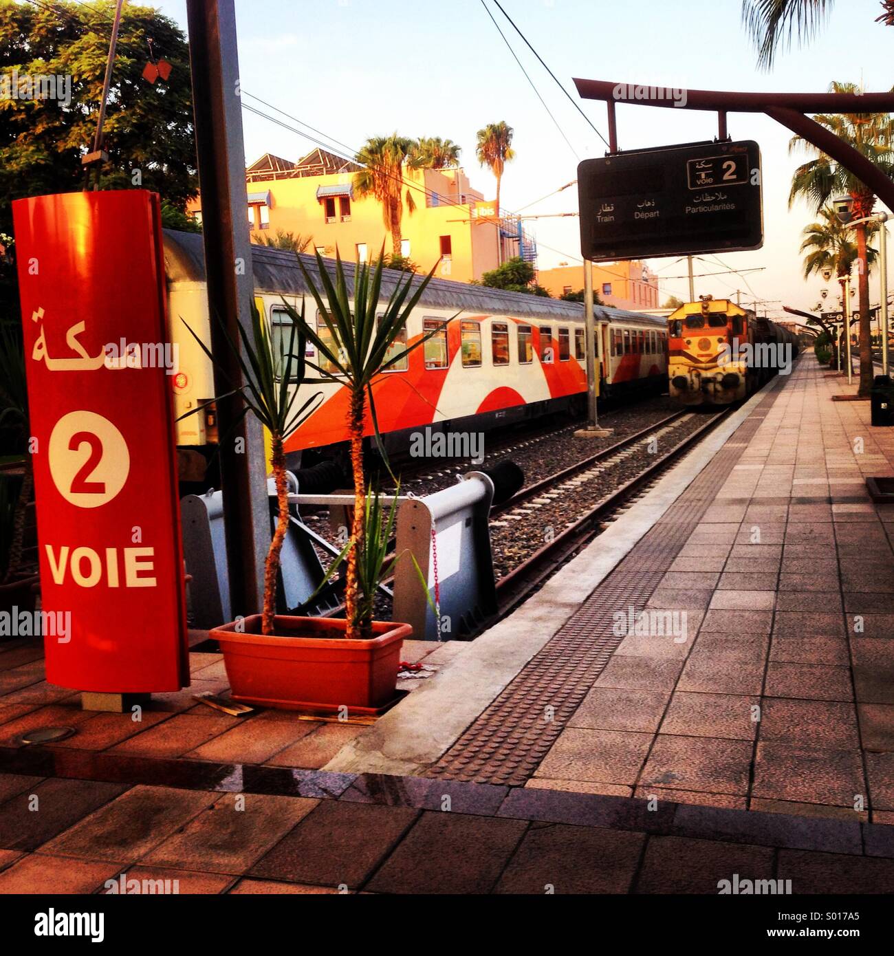 Marrakech railway train station hi-res stock photography and images - Alamy
