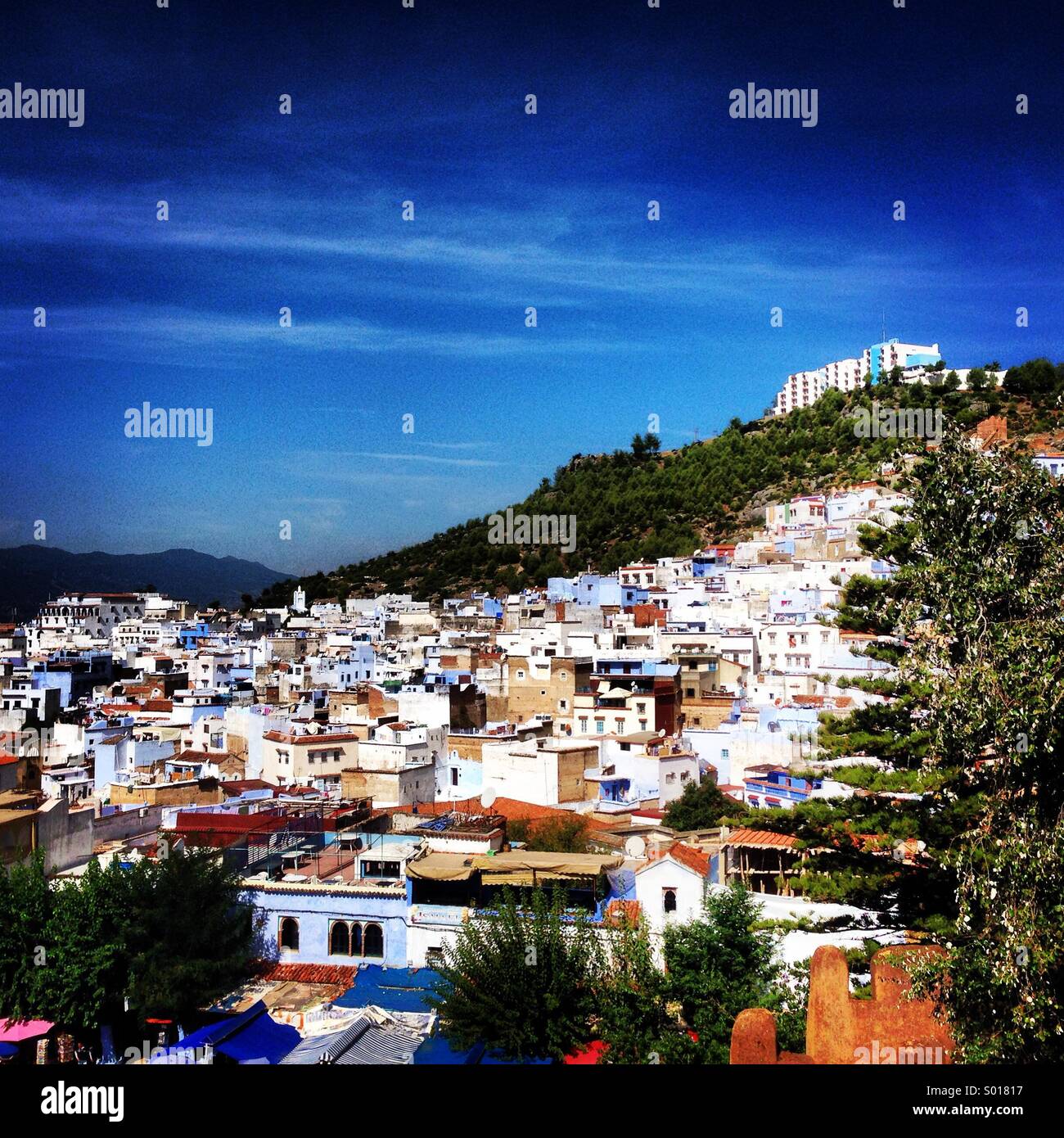 City view, Chefchaouen, Morocco Stock Photo - Alamy