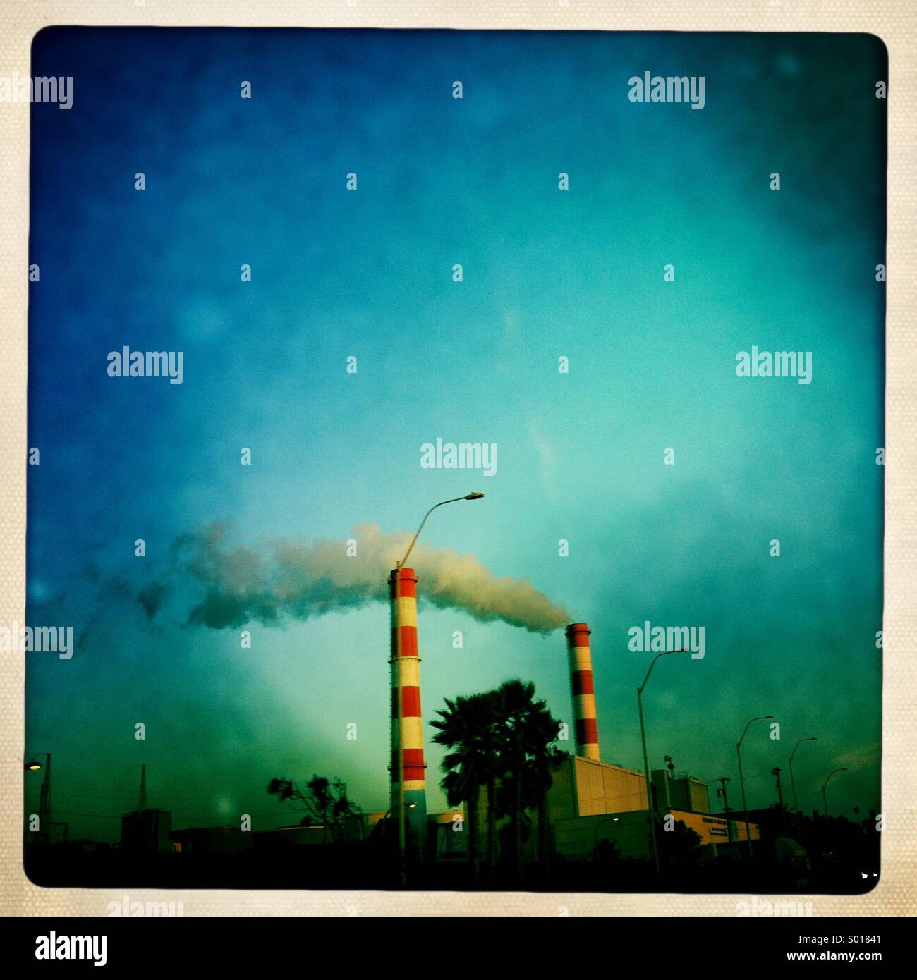 Steam coming out of a power plant Stock Photo - Alamy