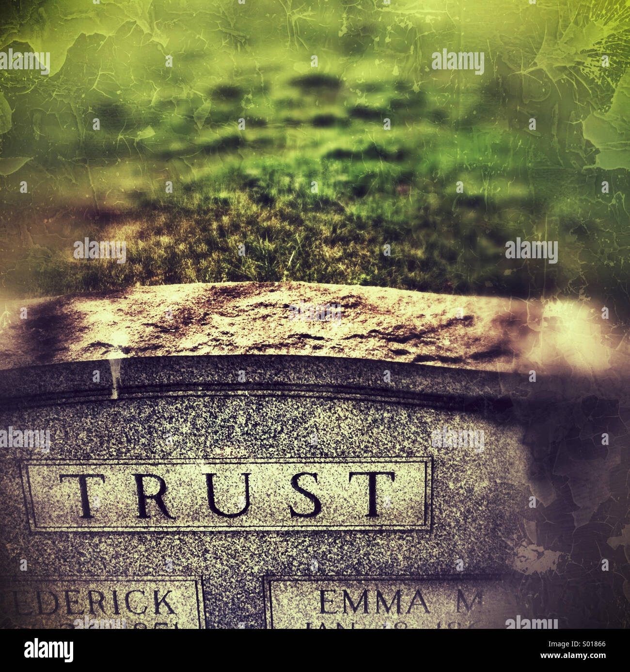 Gravestone on cemetery smartphone stock photos and images - Alamy