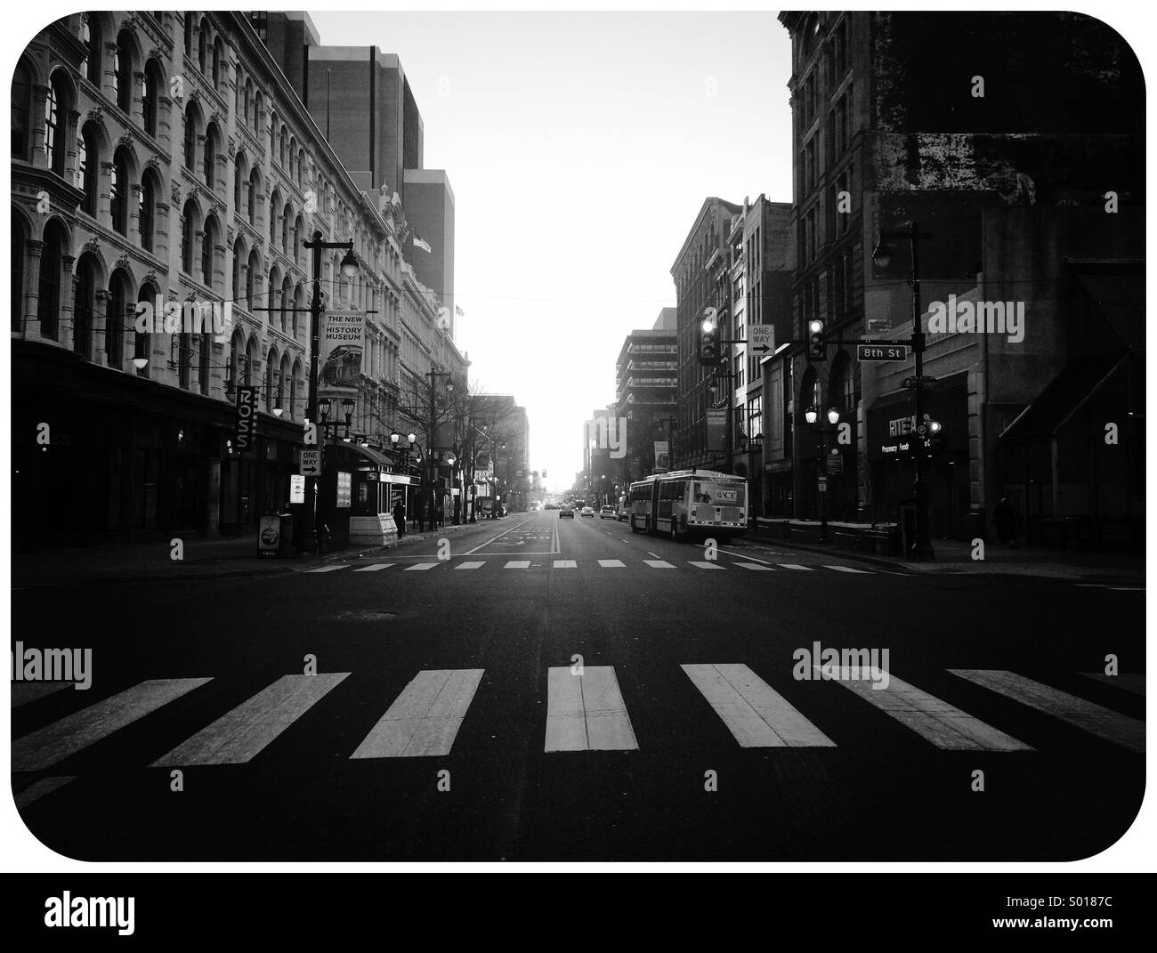 Crosswalk Black and White Stock Photos & Images - Alamy