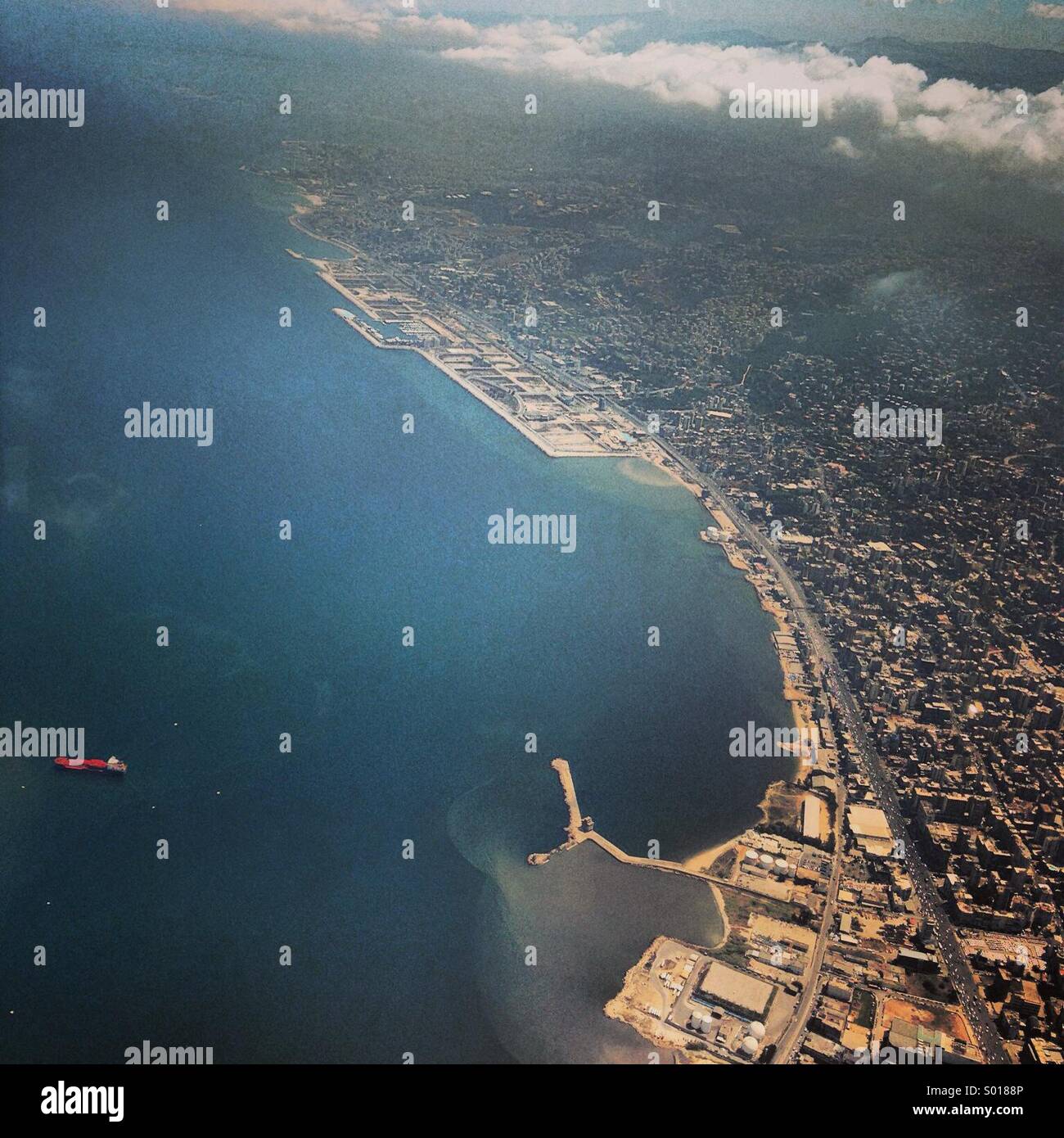 Aerial View of Lebanon Middle East Stock Photo - Alamy