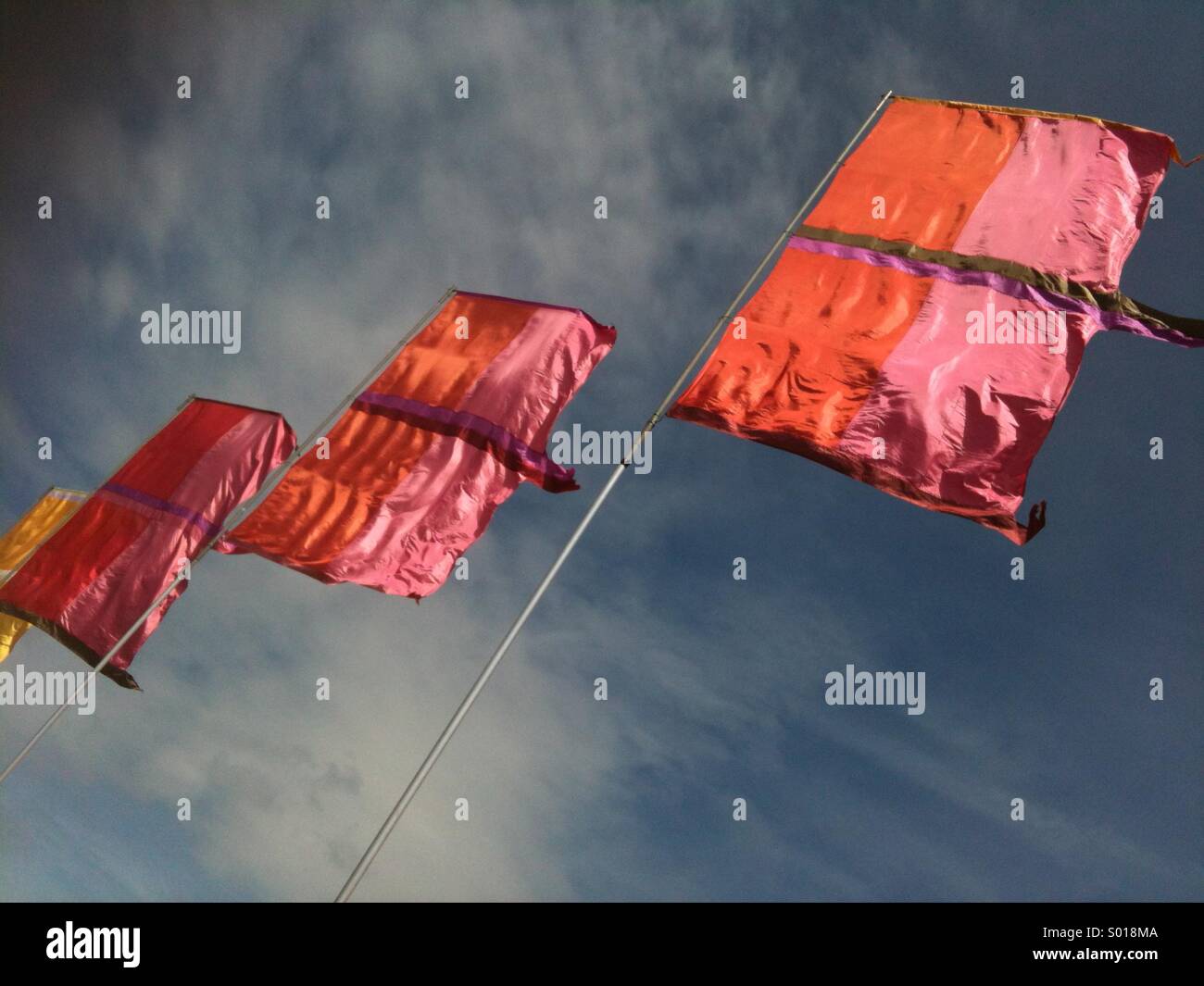Pink flags hi-res stock photography and images - Alamy