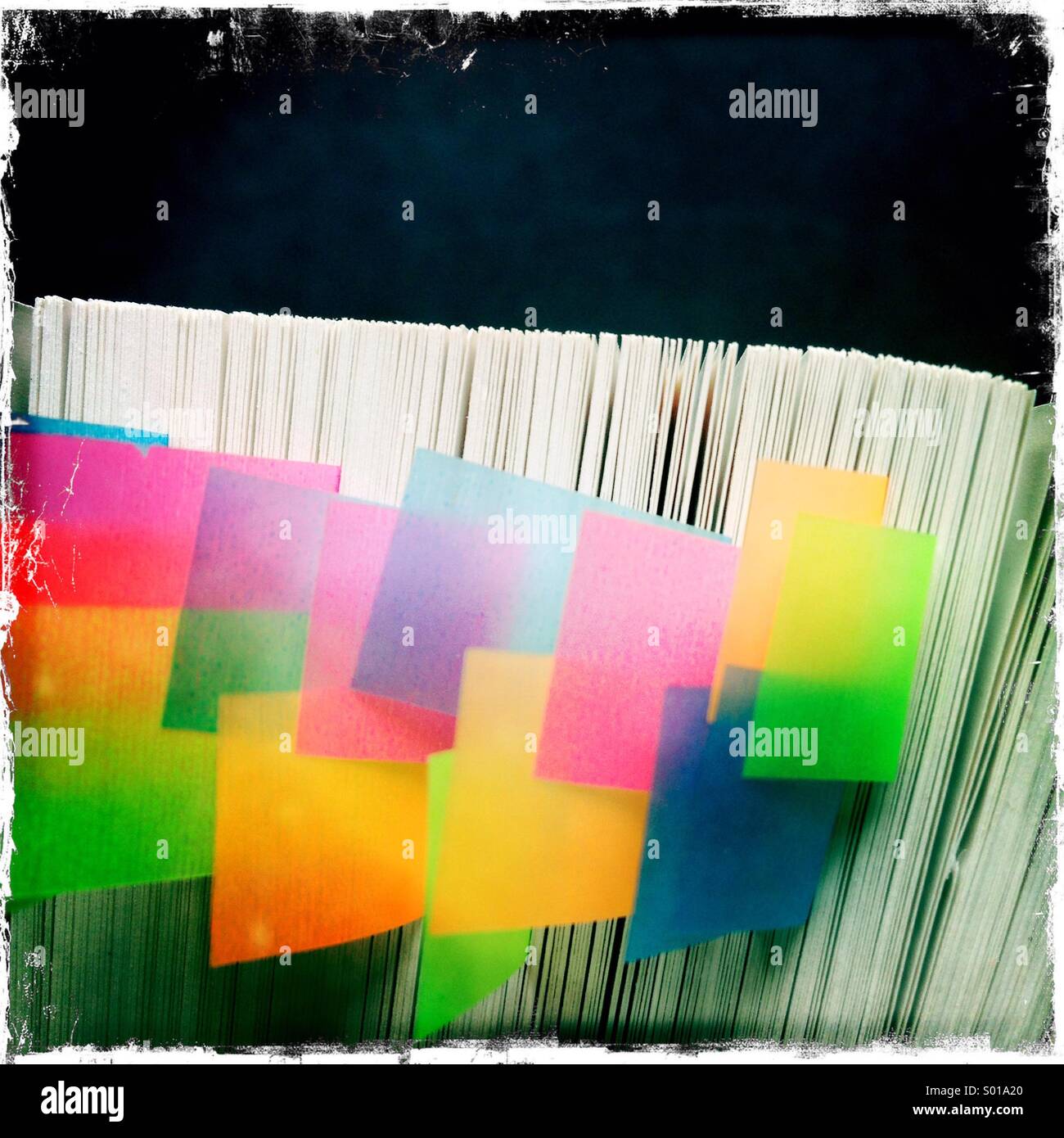 Book with bookmarks hi-res stock photography and images - Alamy