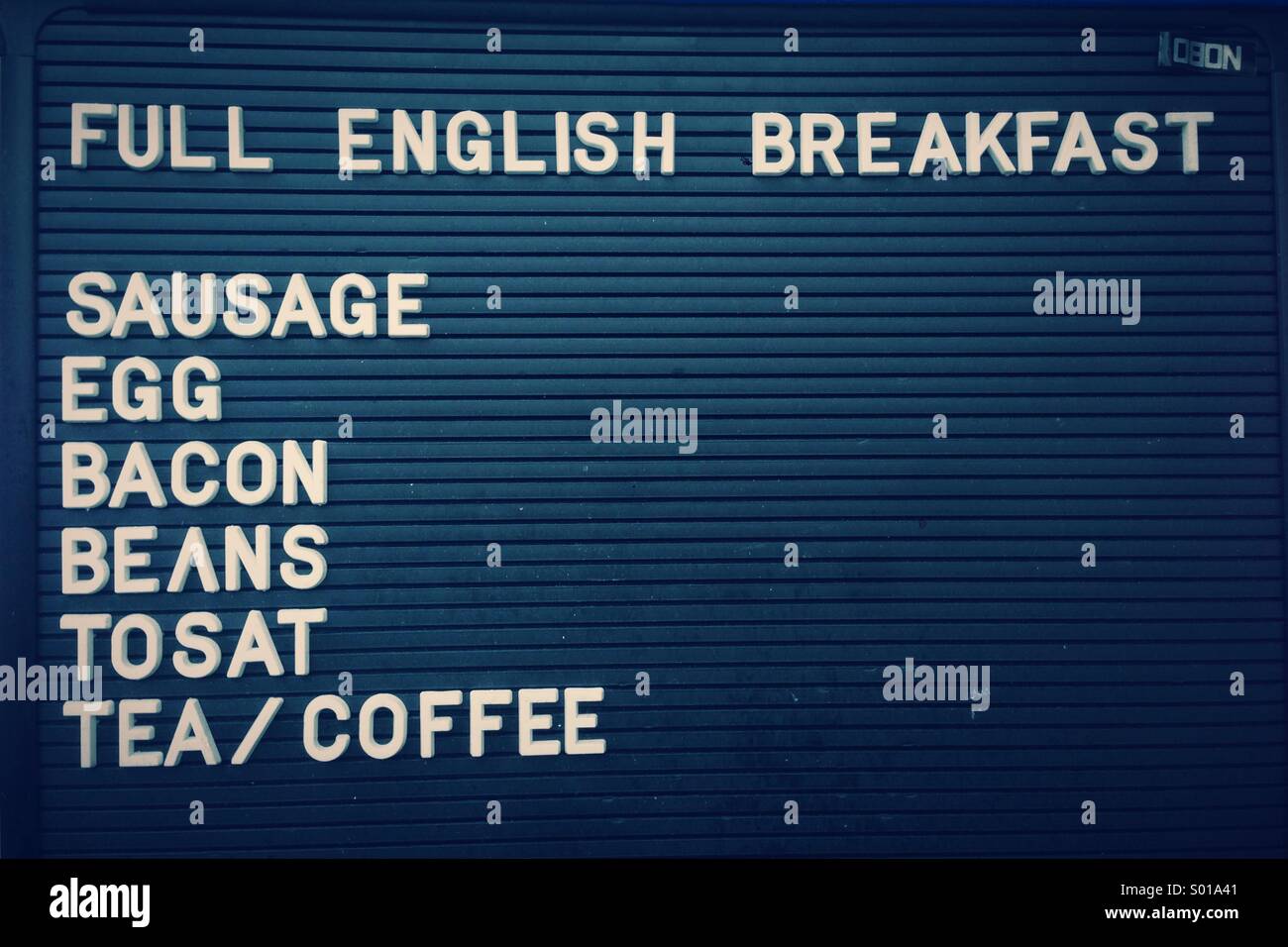 English breakfast menu hi-res stock photography and images - Alamy