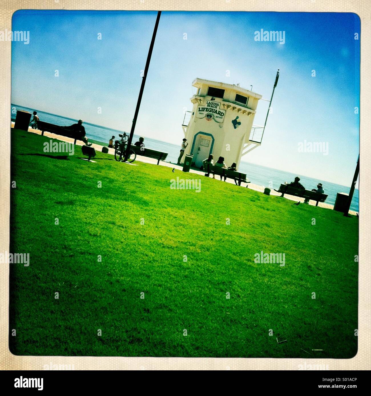 Laguna beach lifeguard tower hi-res stock photography and images - Alamy