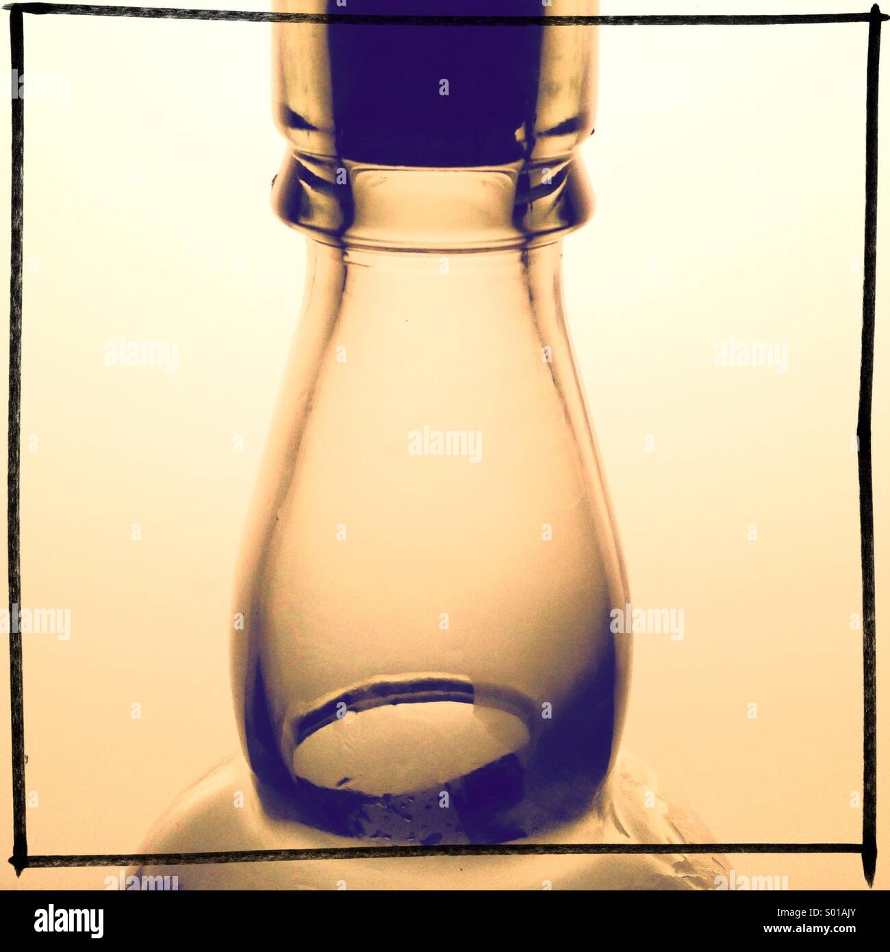 Silhouette of bottle neck Stock Photo - Alamy